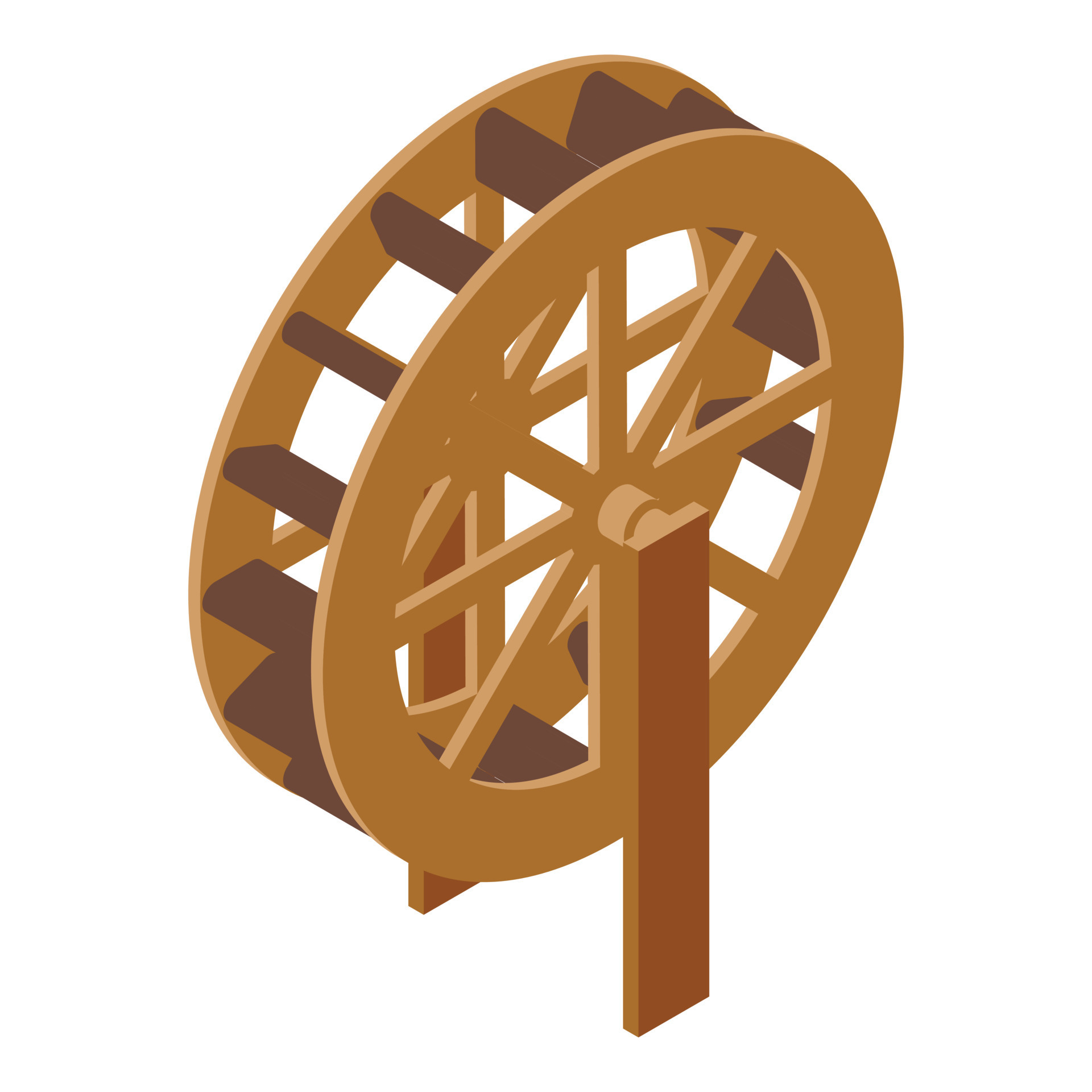 Rotation Water Mill Icon Isometric Style 15378241 Vector Art At Vecteezy