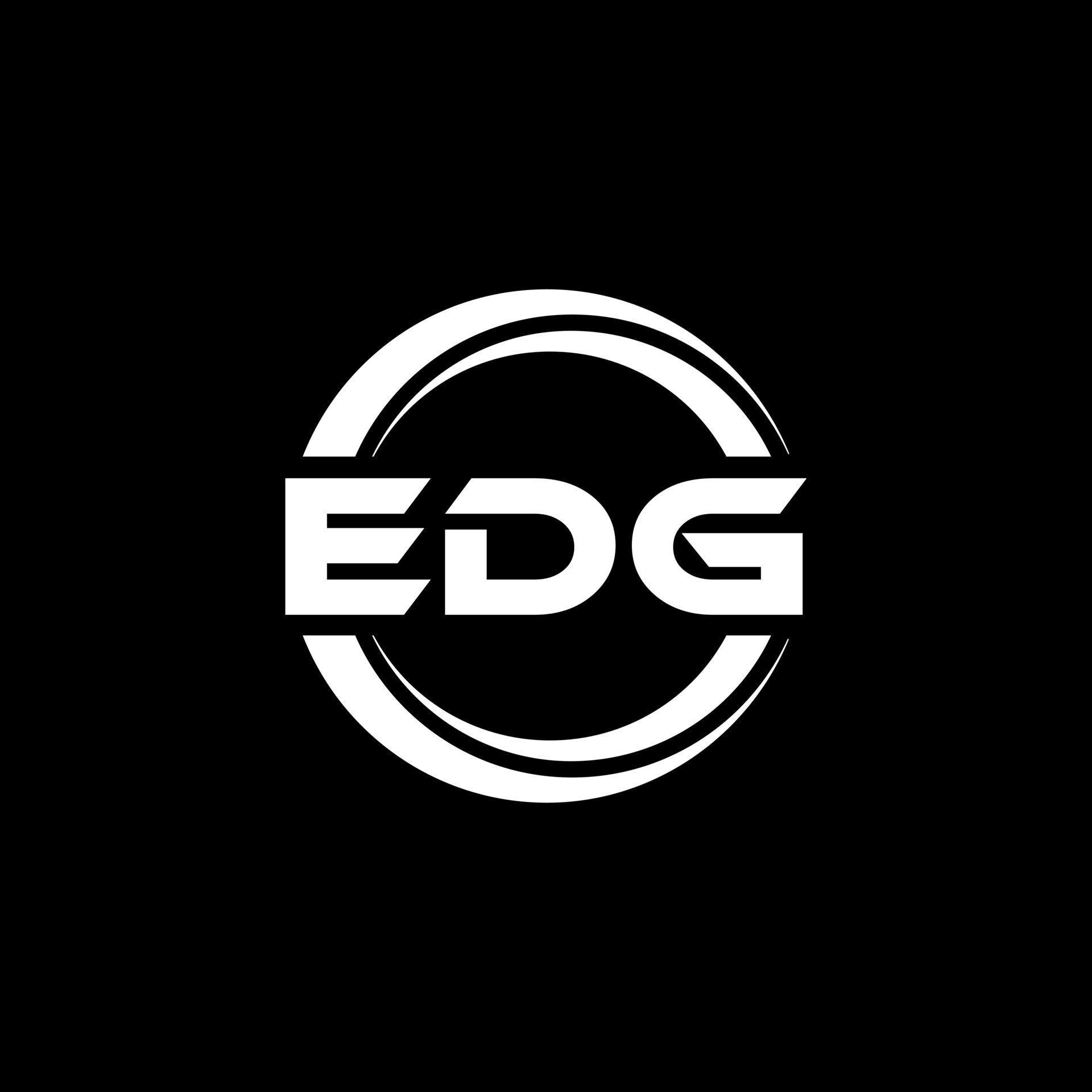 EDG letter logo design in illustration. Vector logo, calligraphy designs for logo, Poster ...
