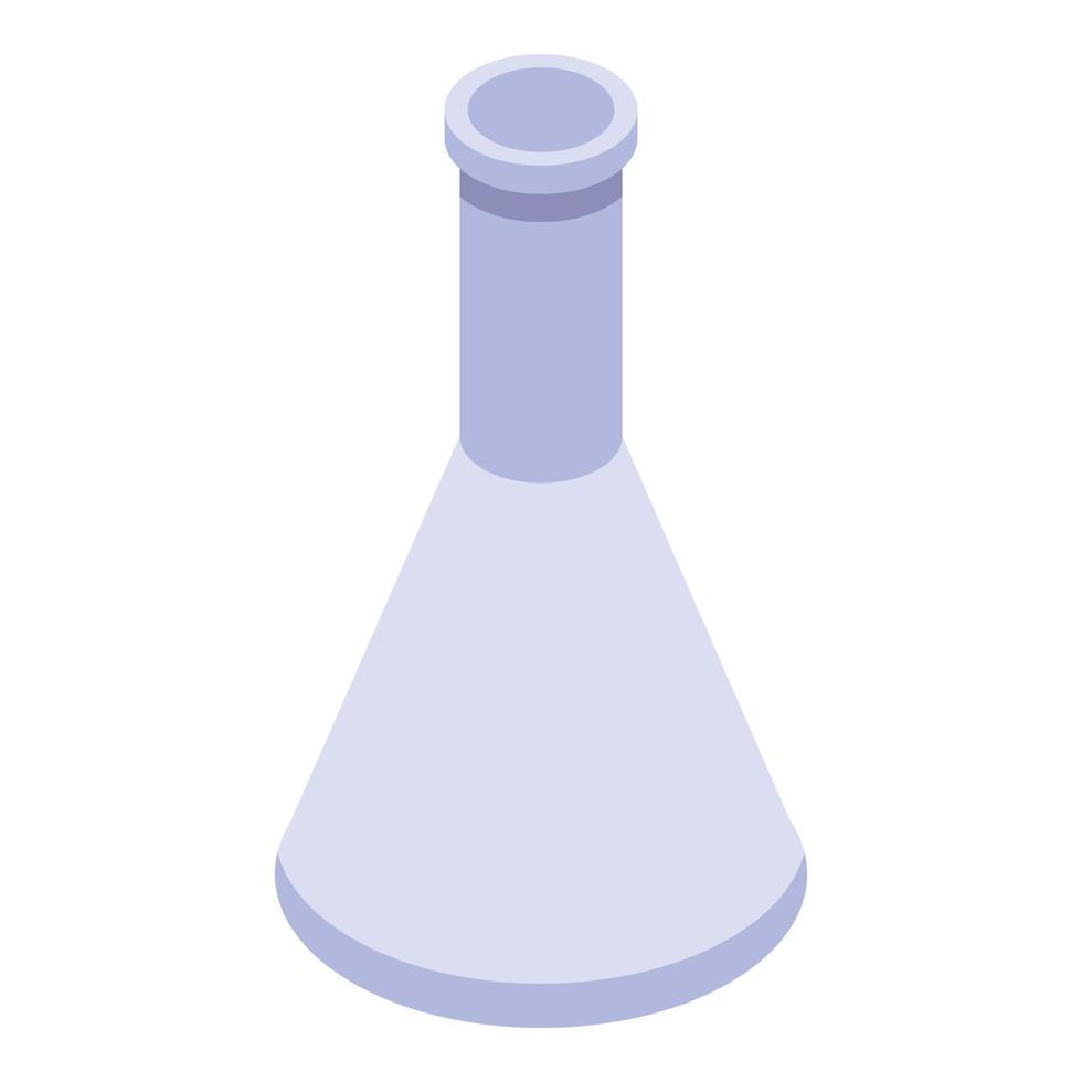 Empty flask icon, isometric style 15381230 Vector Art at Vecteezy