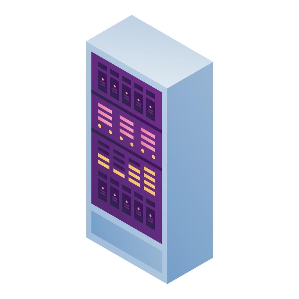 Modern server icon, isometric style 15381292 Vector Art at Vecteezy