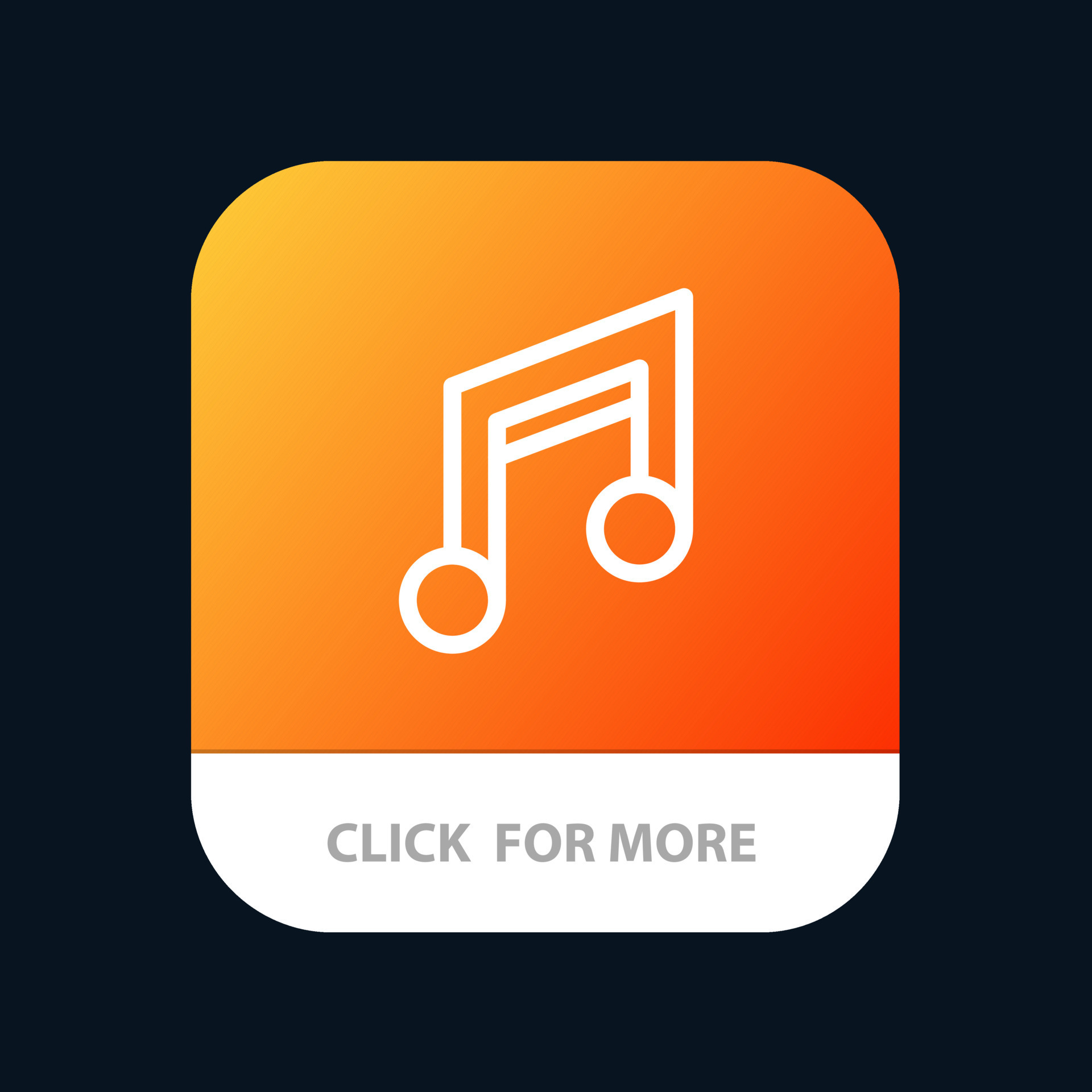 App Basic Design Mobile Music Mobile App Button Android And Ios Line Version 15383508 Vector Art