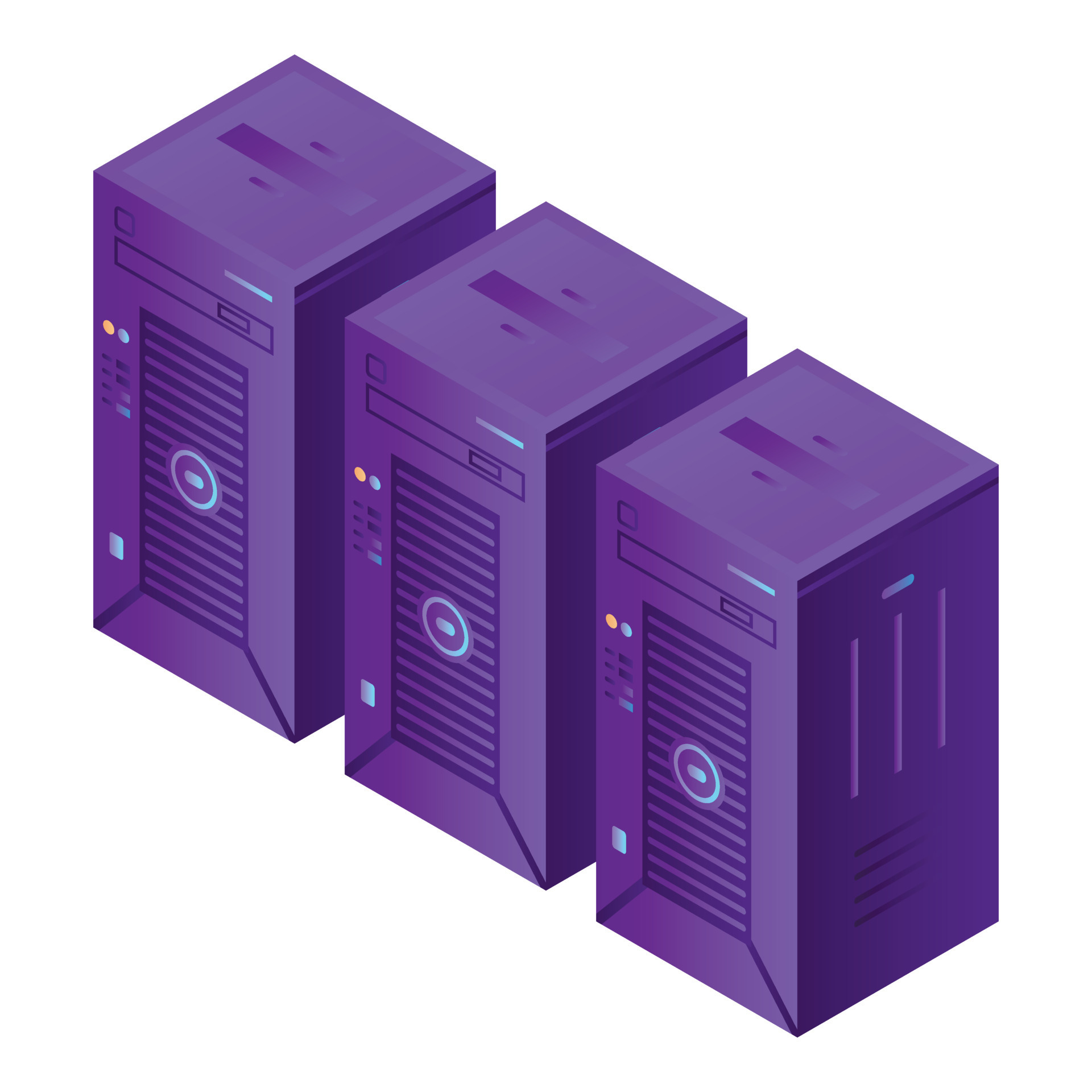 Server Computers Icon Isometric Style 15384279 Vector Art At Vecteezy