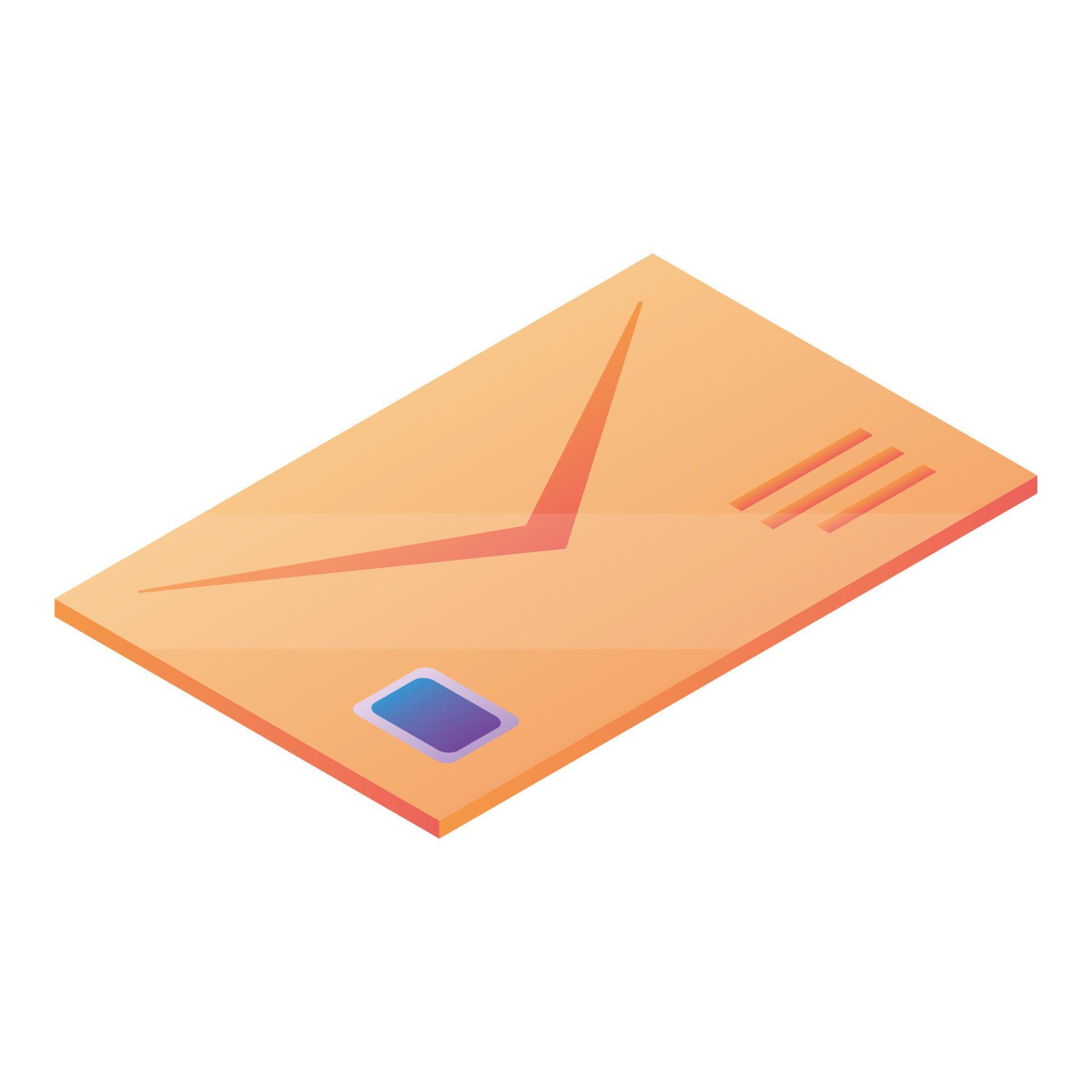 Mail letter icon, isometric style 15384293 Vector Art at Vecteezy