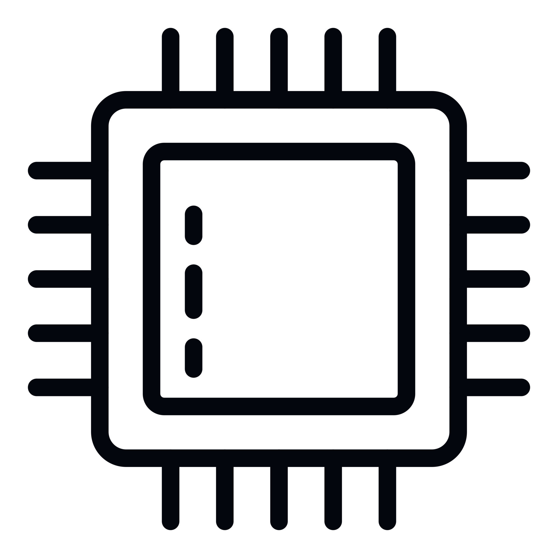 Computer processor icon, outline style 15387175 Vector Art at Vecteezy