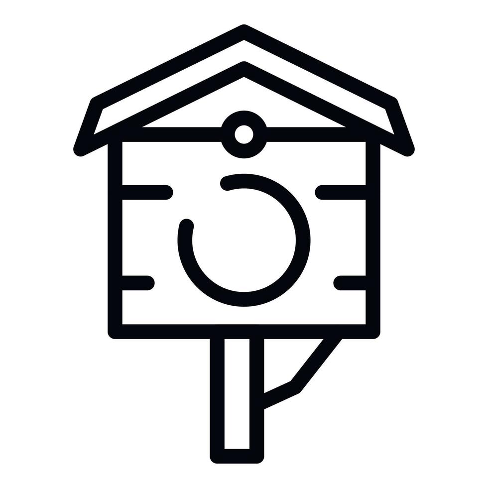 Bird House Icon Outline Style 15391075 Vector Art At Vecteezy