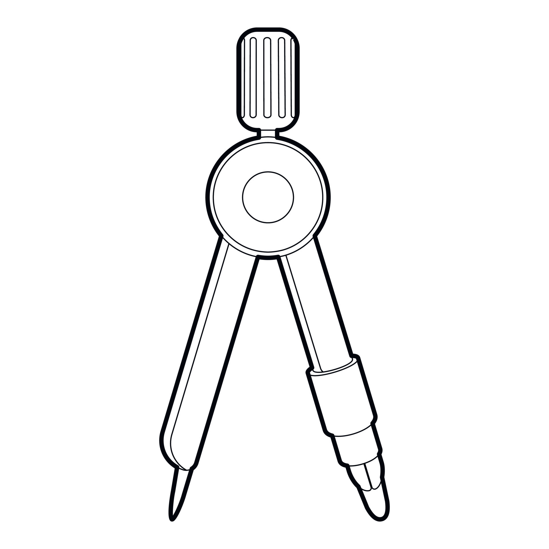 Compass Icon Outline Style 15391726 Vector Art At Vecteezy
