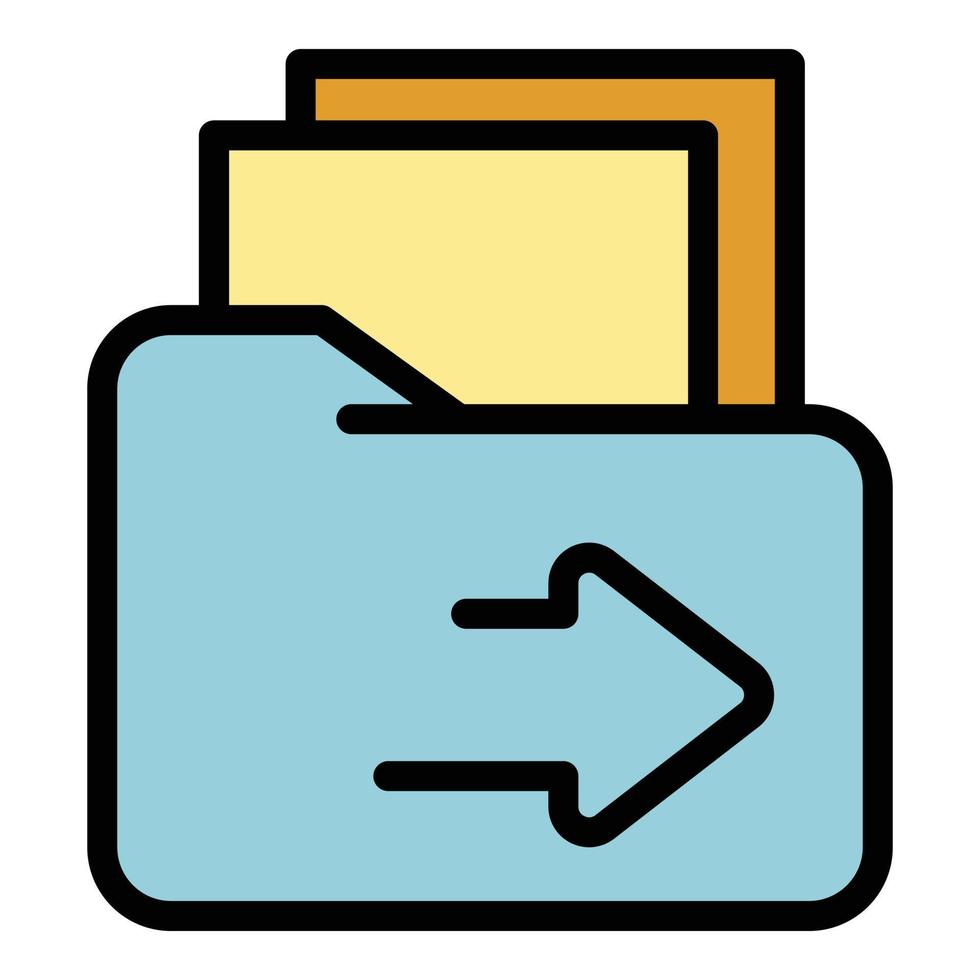 Restructuring folder icon color outline vector 15392402 Vector Art at ... Restructuring folder icon color outline vector 15392402 Vector Art at ...