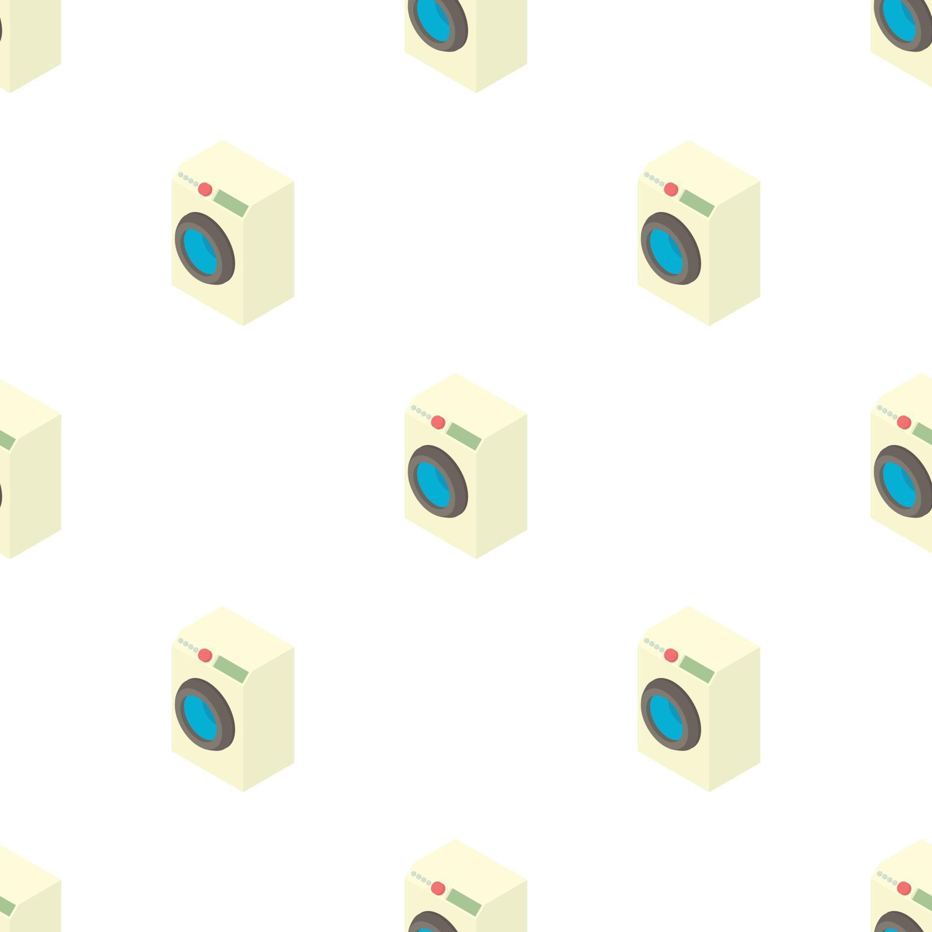 Washing machine pattern seamless vector 15392918 Vector Art at Vecteezy