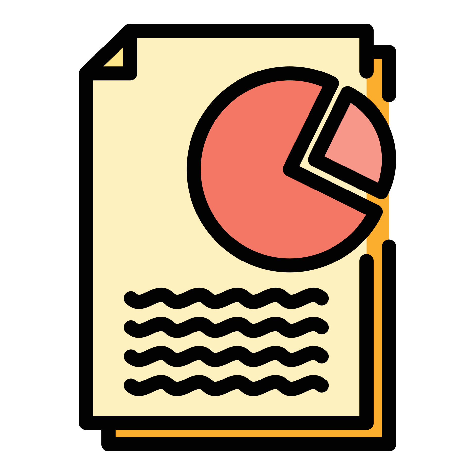 Pie Chart Report Icon Color Outline Vector 15393311 Vector Art At Vecteezy