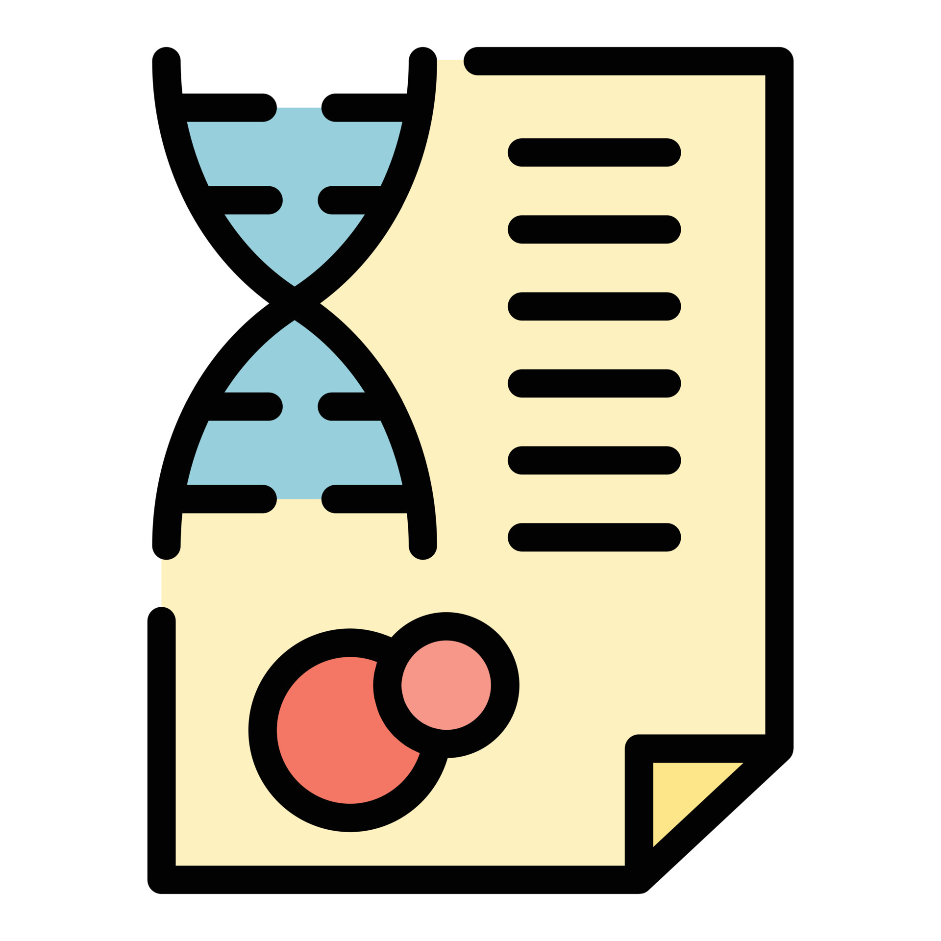 Dna Report Icon Color Outline Vector 15393358 Vector Art At Vecteezy