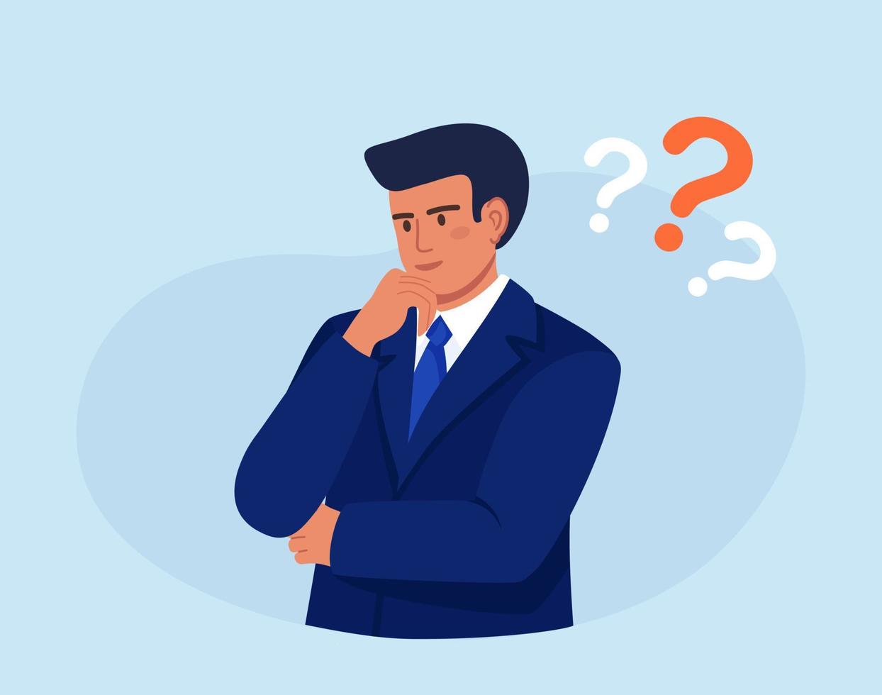 persona pensativa. hombre inteligente pensando o resolviendo problemas ... persona pensativa. hombre inteligente pensando o resolviendo problemas ...