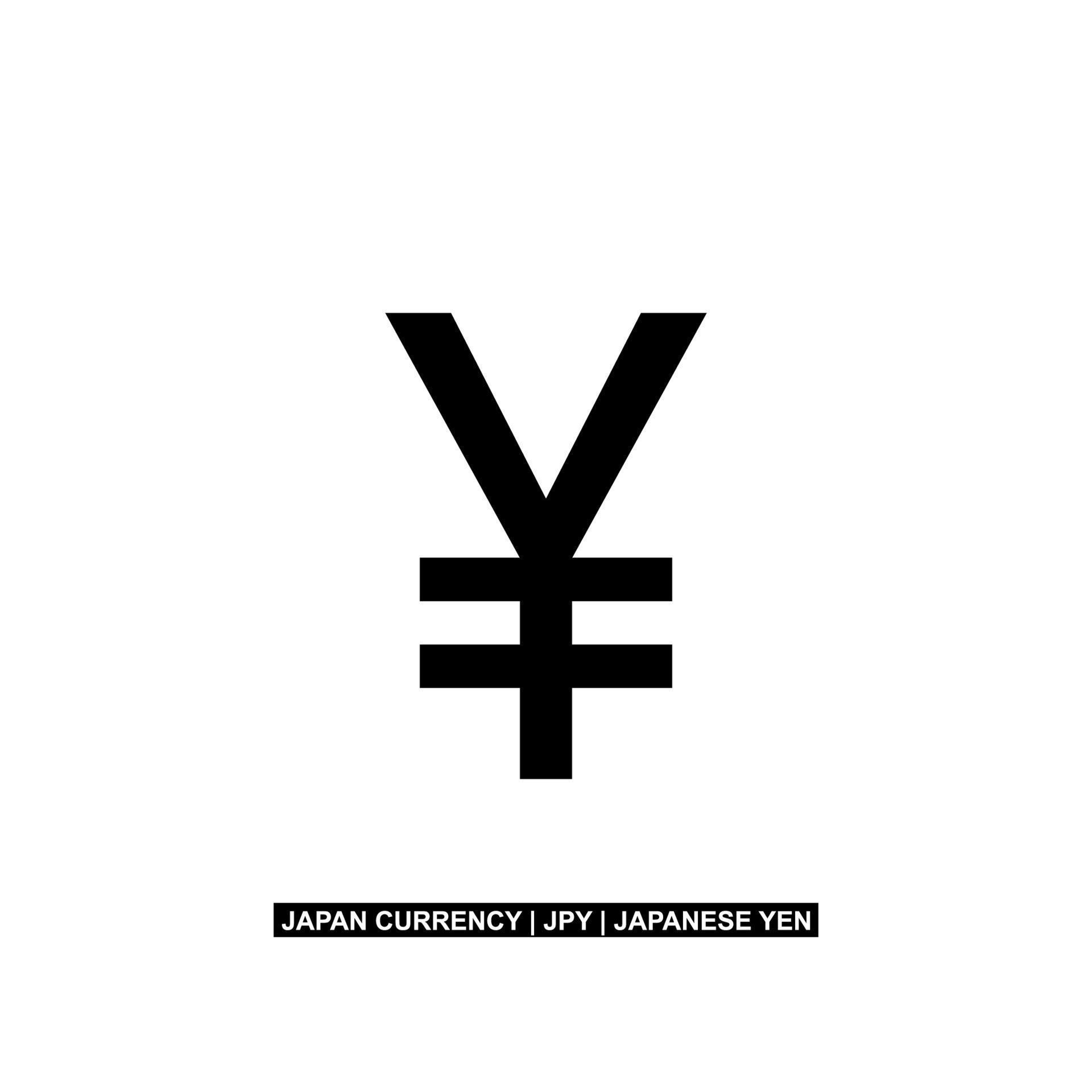 Japan Money Currency, Yen Icon Symbol, JPY Sign. Vector Illustration 15394552 Vector Art at Vecteezy
