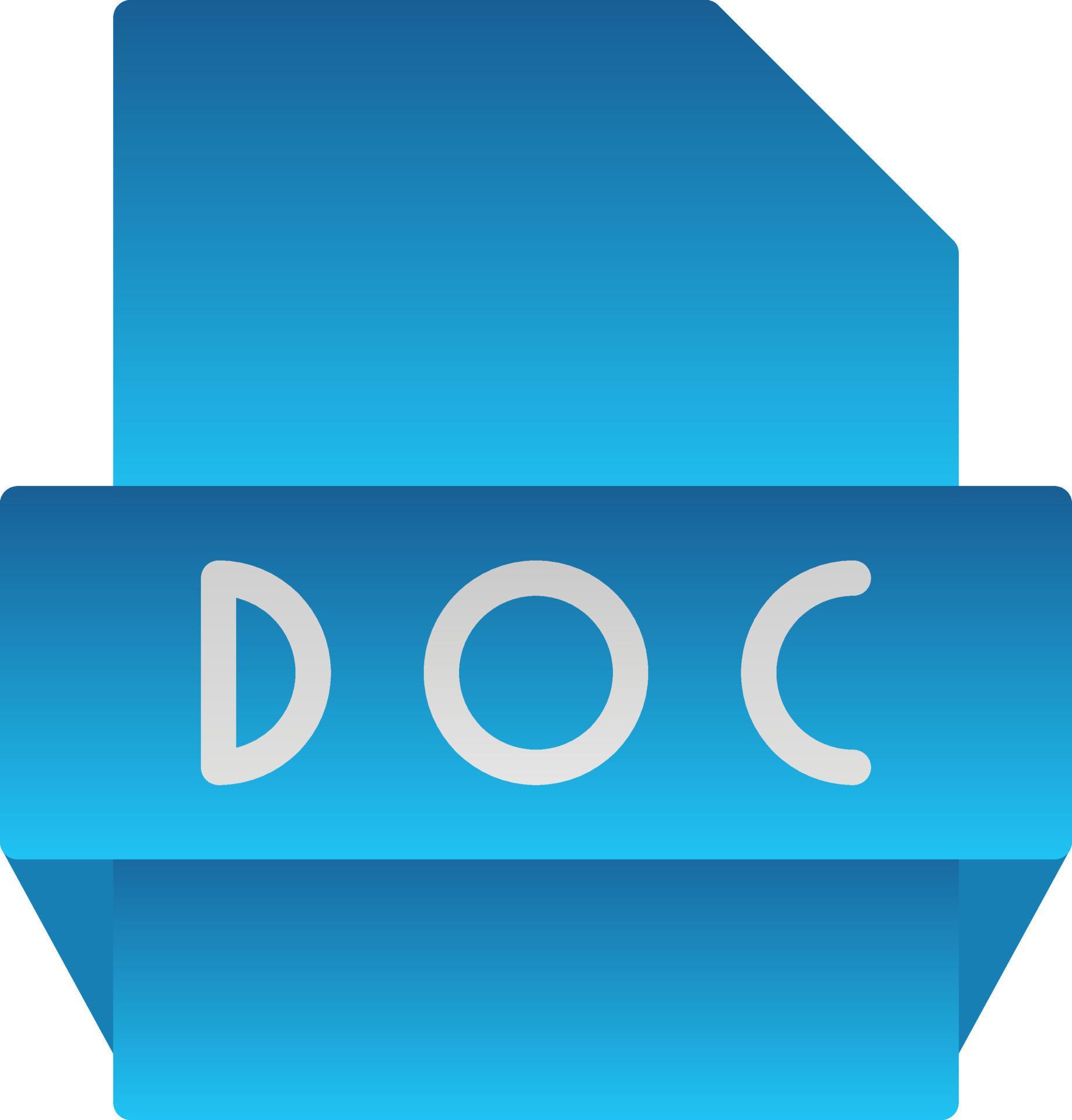 Doc File Format Icon 15395016 Vector Art at Vecteezy