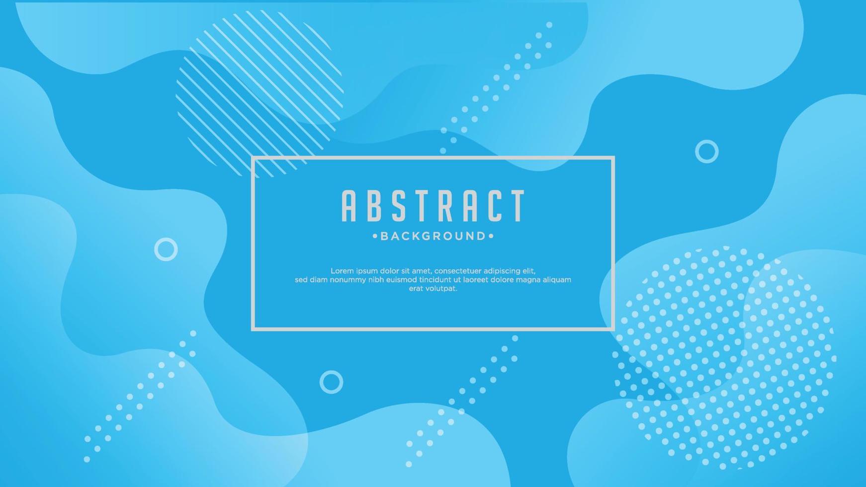 Abstract Blue Geometric Background Dynamic Shapes Composition Modern Abstract Vector