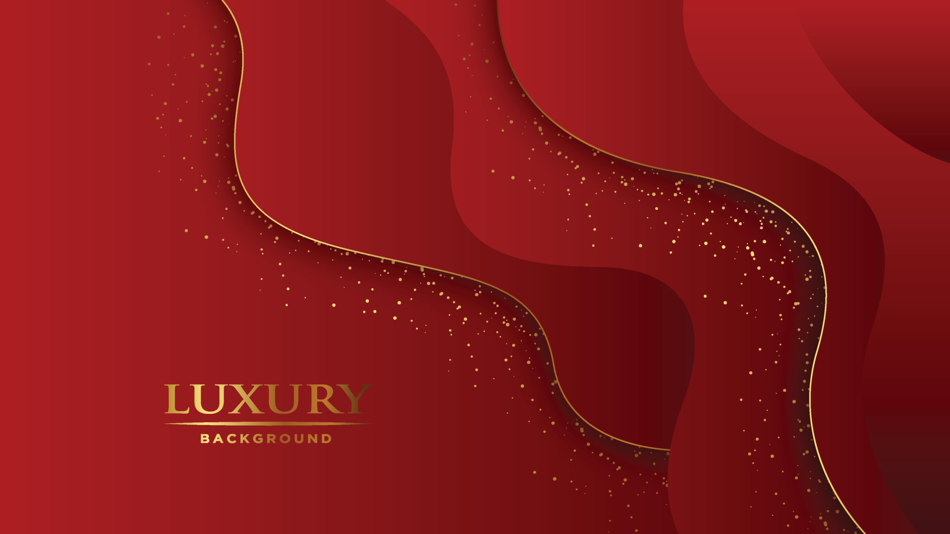 Abstract red luxury background with golden line. Luxury red background ... Abstract red luxury background with golden line. Luxury red background ...