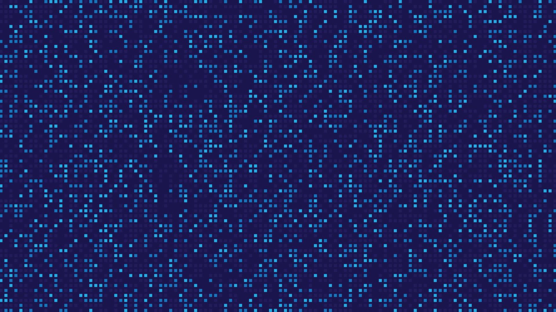 Digital data square blue pattern pixel background. Technology ...