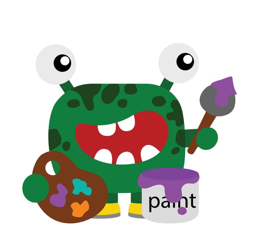 School Monster Clipart
