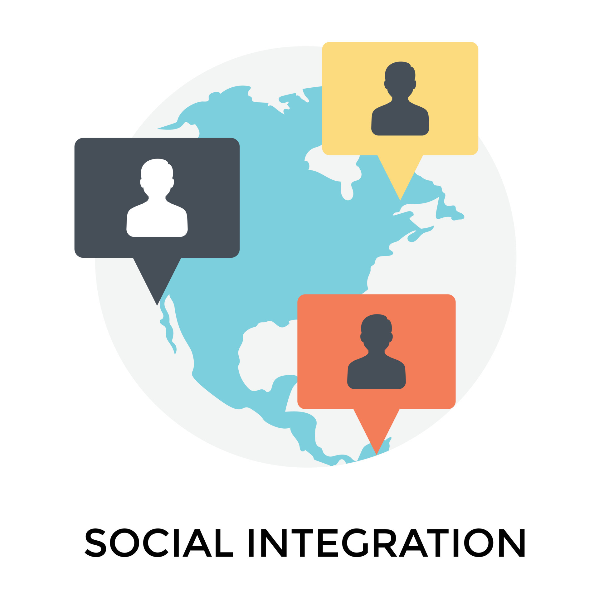 Trendy Social Interaction 15398789 Vector Art at Vecteezy