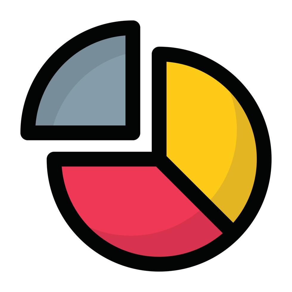 Trendy Pie Chart 15399536 Vector Art At Vecteezy