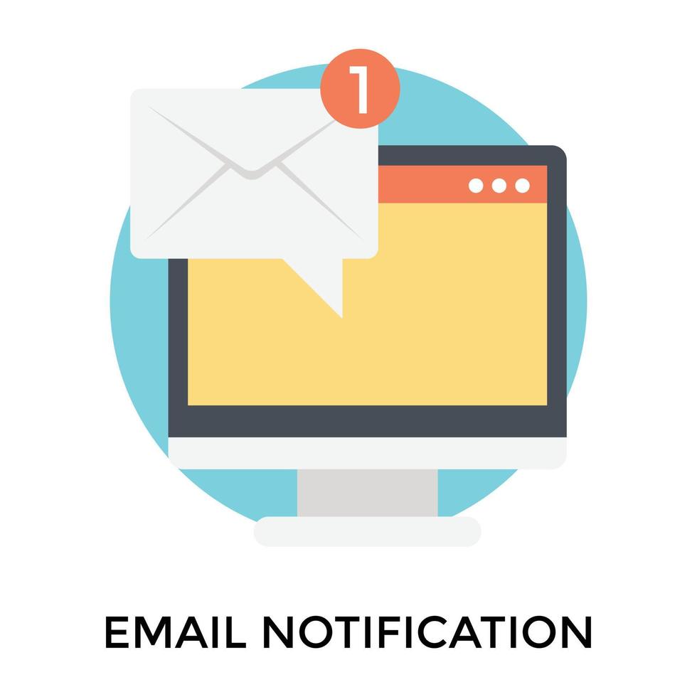 Trendy Email Notification 15399537 Vector Art at Vecteezy