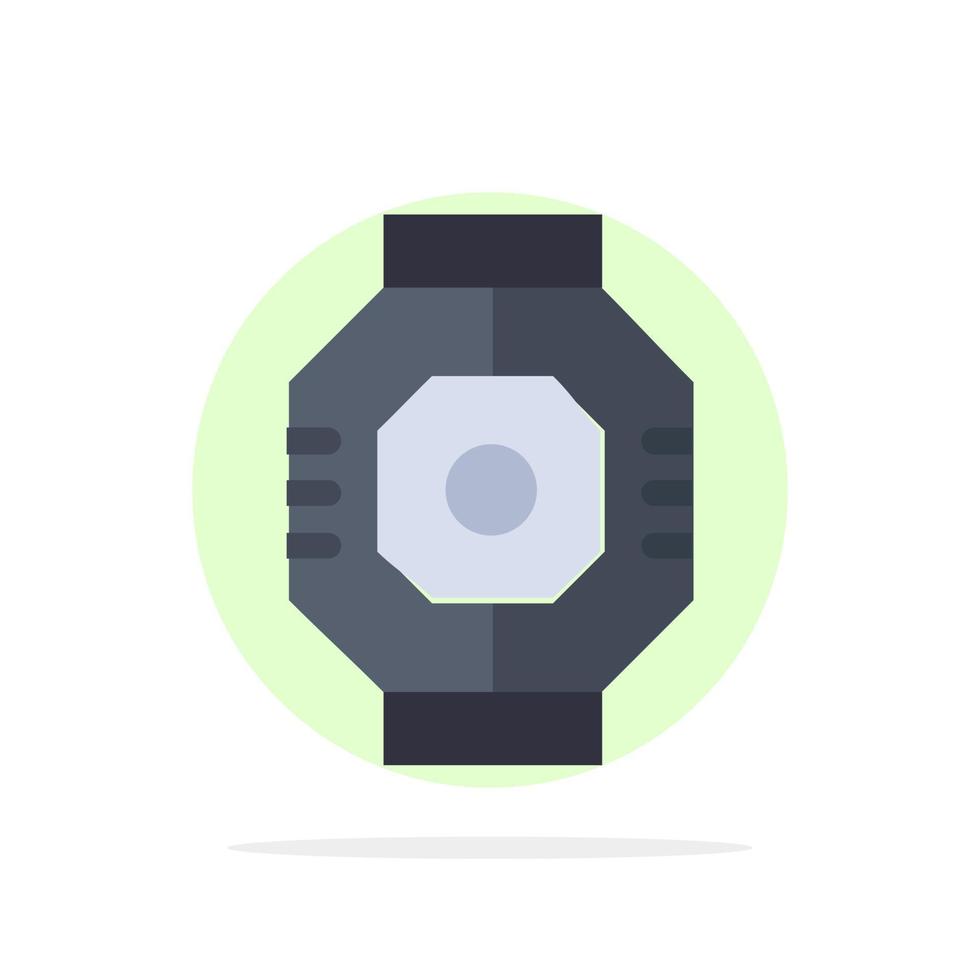 Airlock Capsule Component Module Pod Abstract Circle Background Flat
