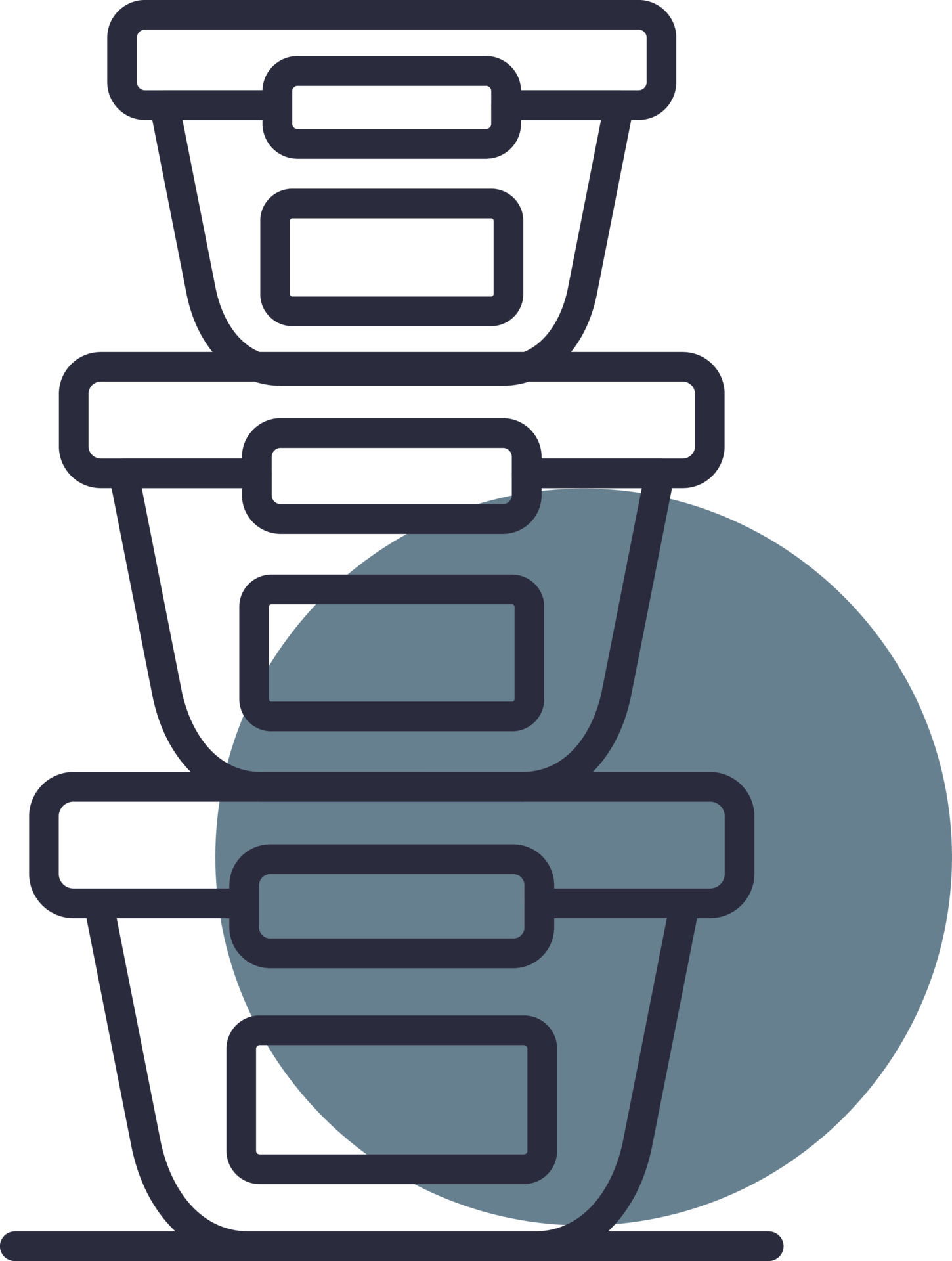 Container Creative Icon Design 15401535 Vector Art at Vecteezy