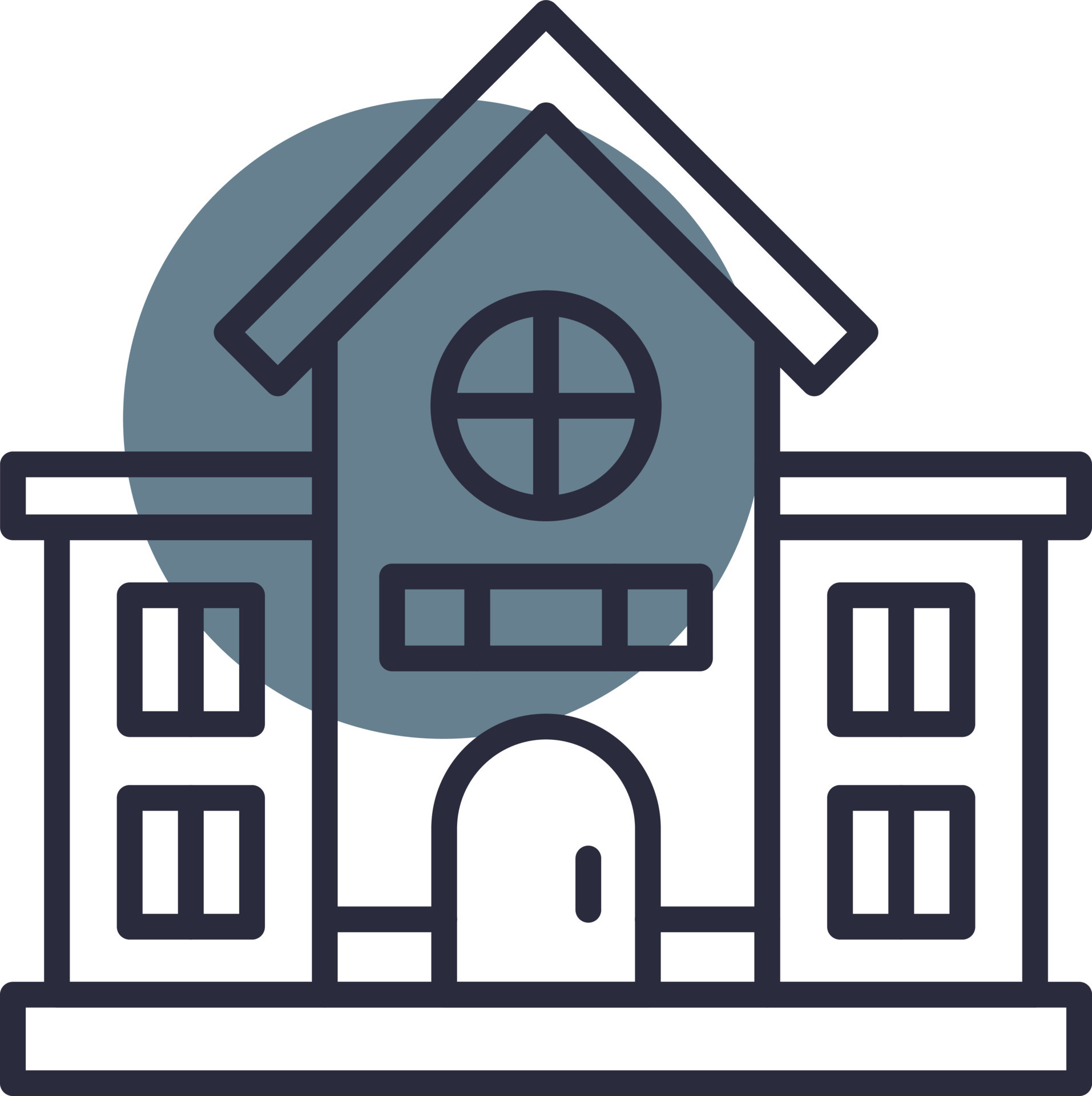 Retirement Home Creative Icon Design 15401536 Vector Art At Vecteezy