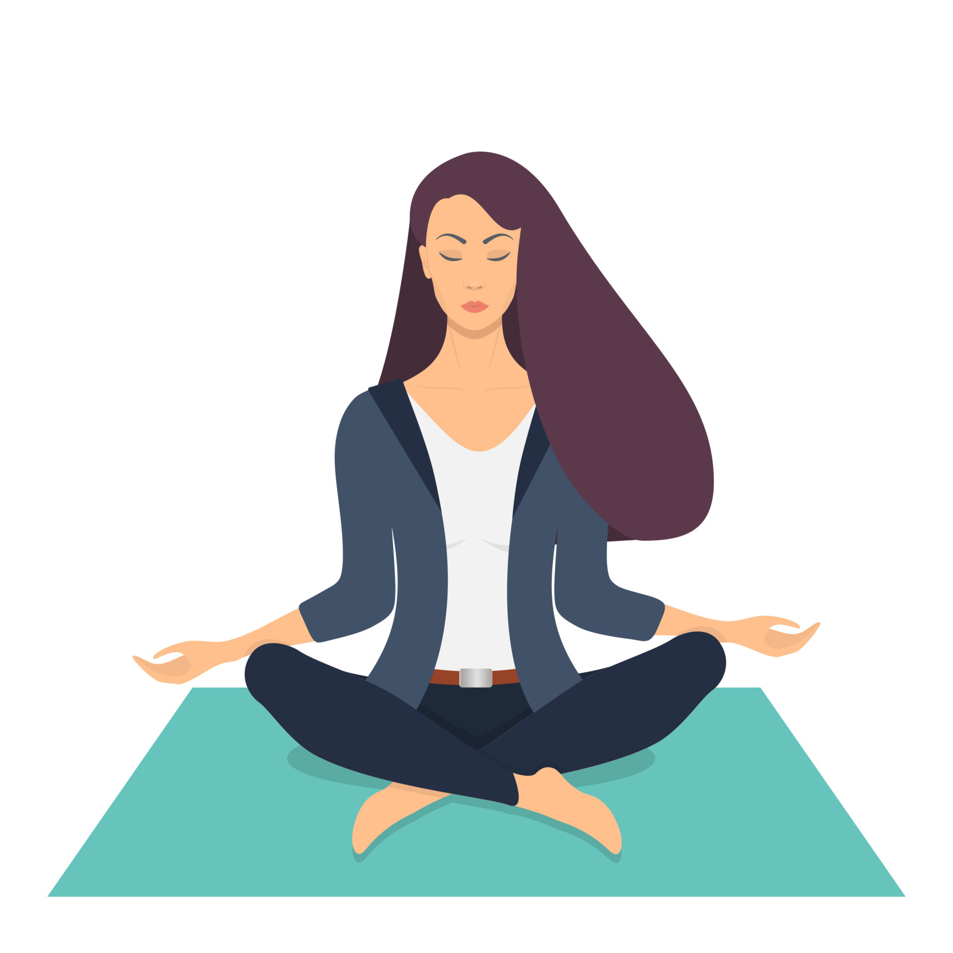 Yoga Girl Beautiful Eyes