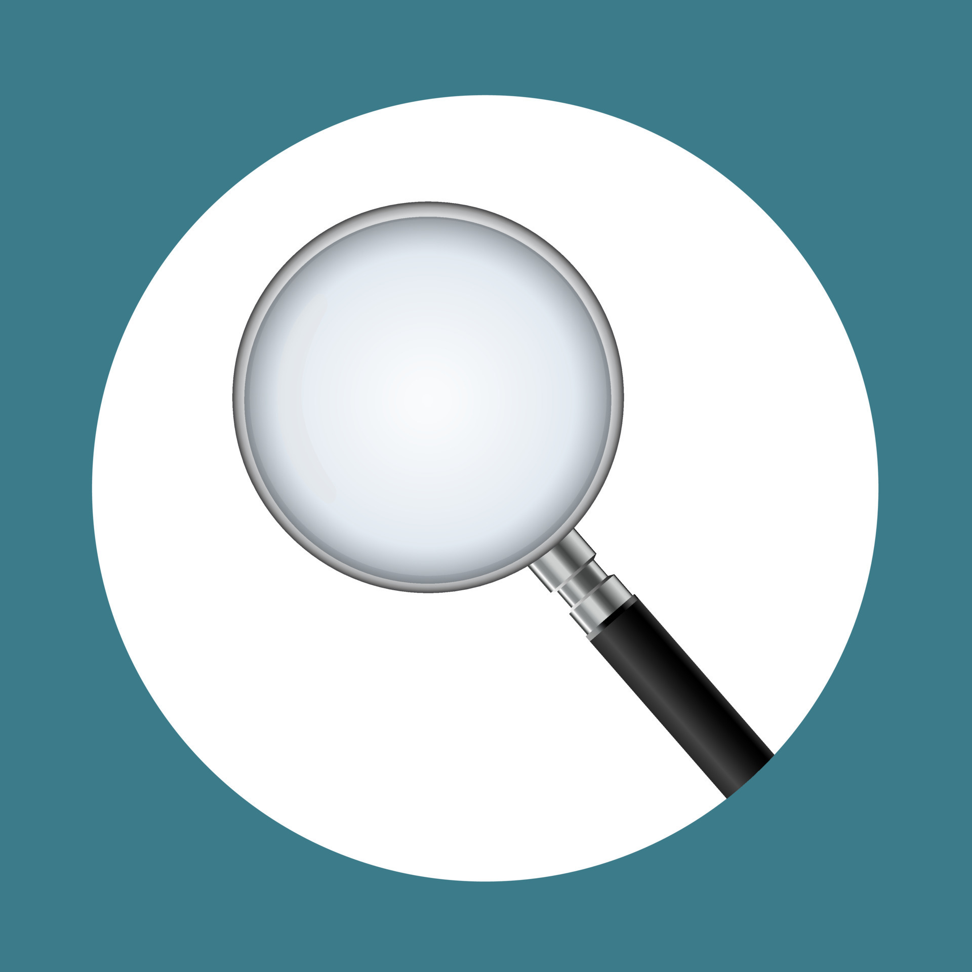 Magnifying Glass Search Icon Business Icon Flat Cartoon For Business Idea Web Design Vector