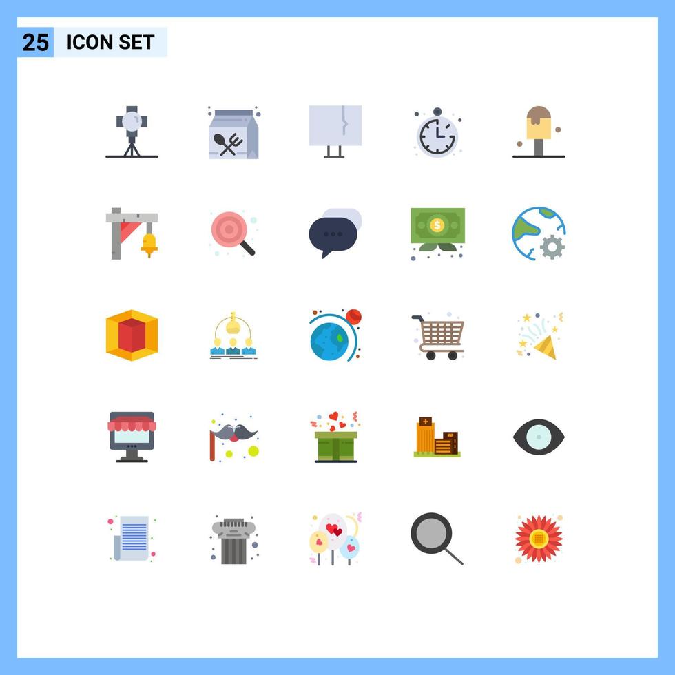 25 Thematic Vector Flat Colors And Editable Symbols Of Summer Compass Learning Warning Pc