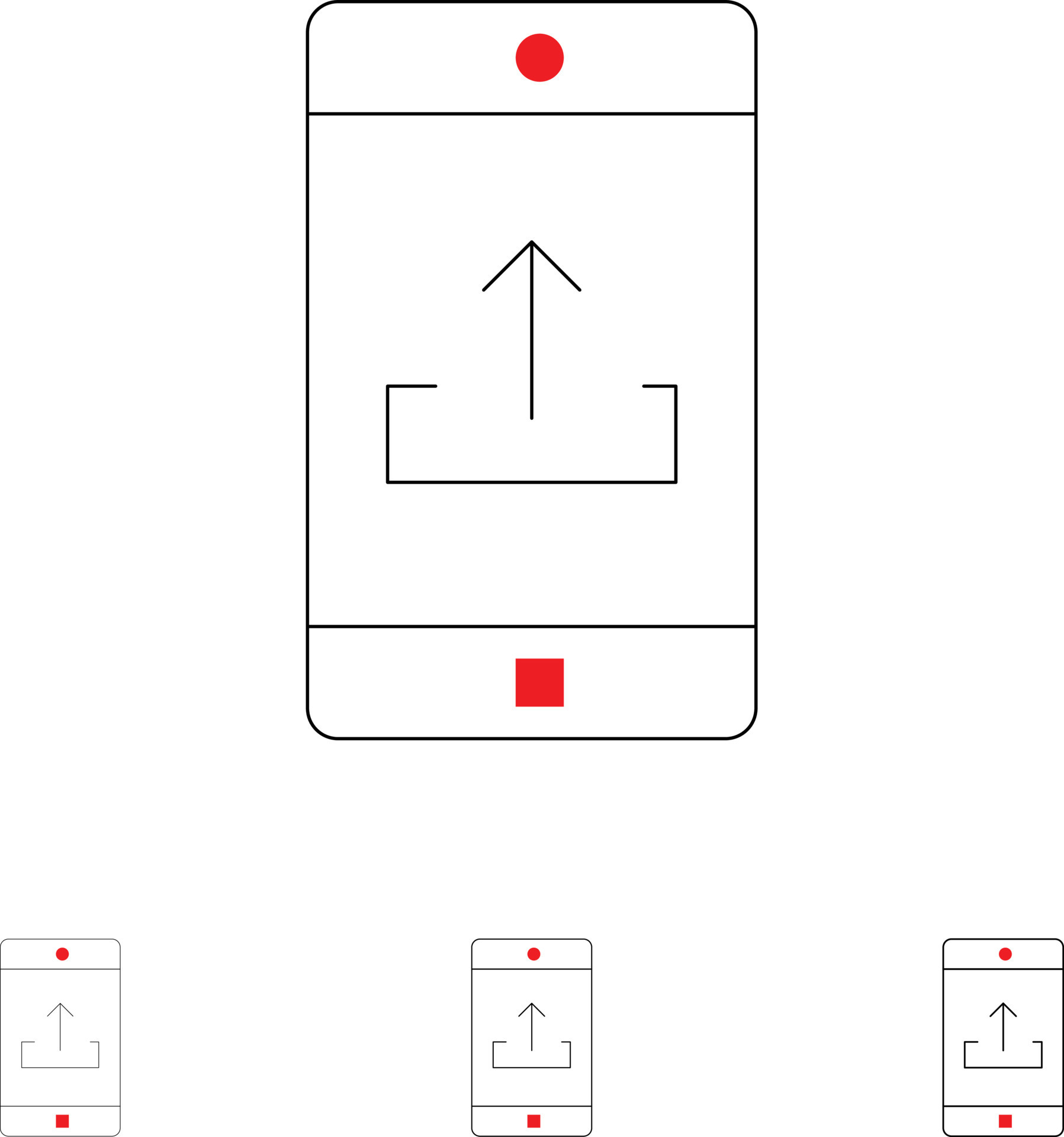 Application Mobile Mobile Application Smartphone Upload Bold And Thin