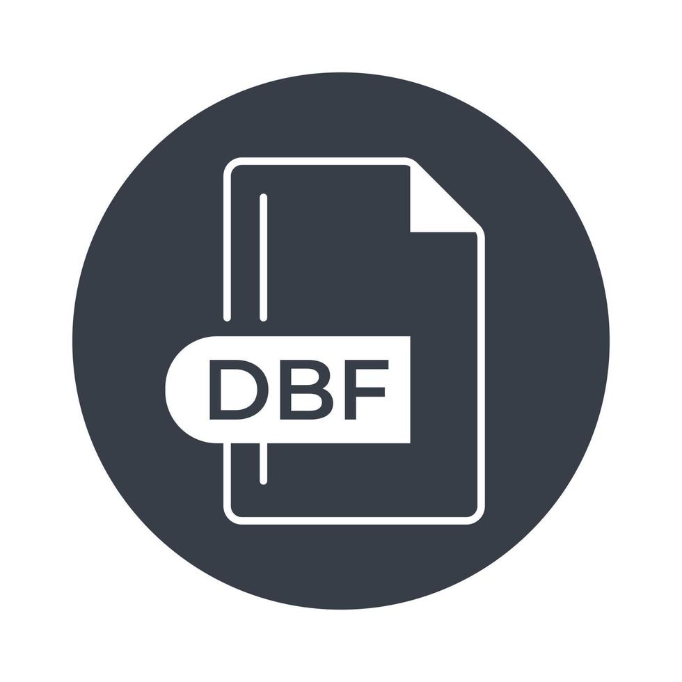 Dbf File Format Icon Dbf Extension Filled Icon 15426172 Vector Art At Vecteezy