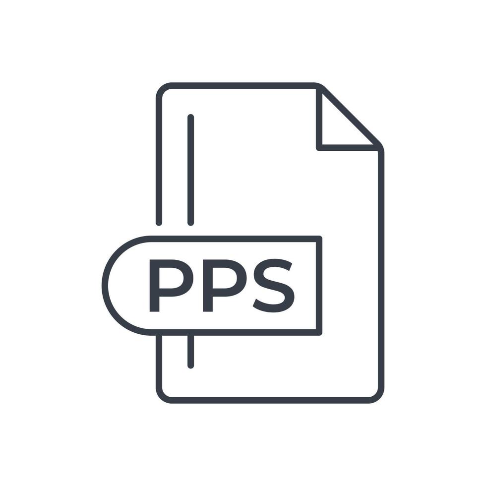 PPS File Format Icon. PPS extension line icon. 15426282 Vector Art at ... PPS File Format Icon. PPS extension line icon. 15426282 Vector Art at ...
