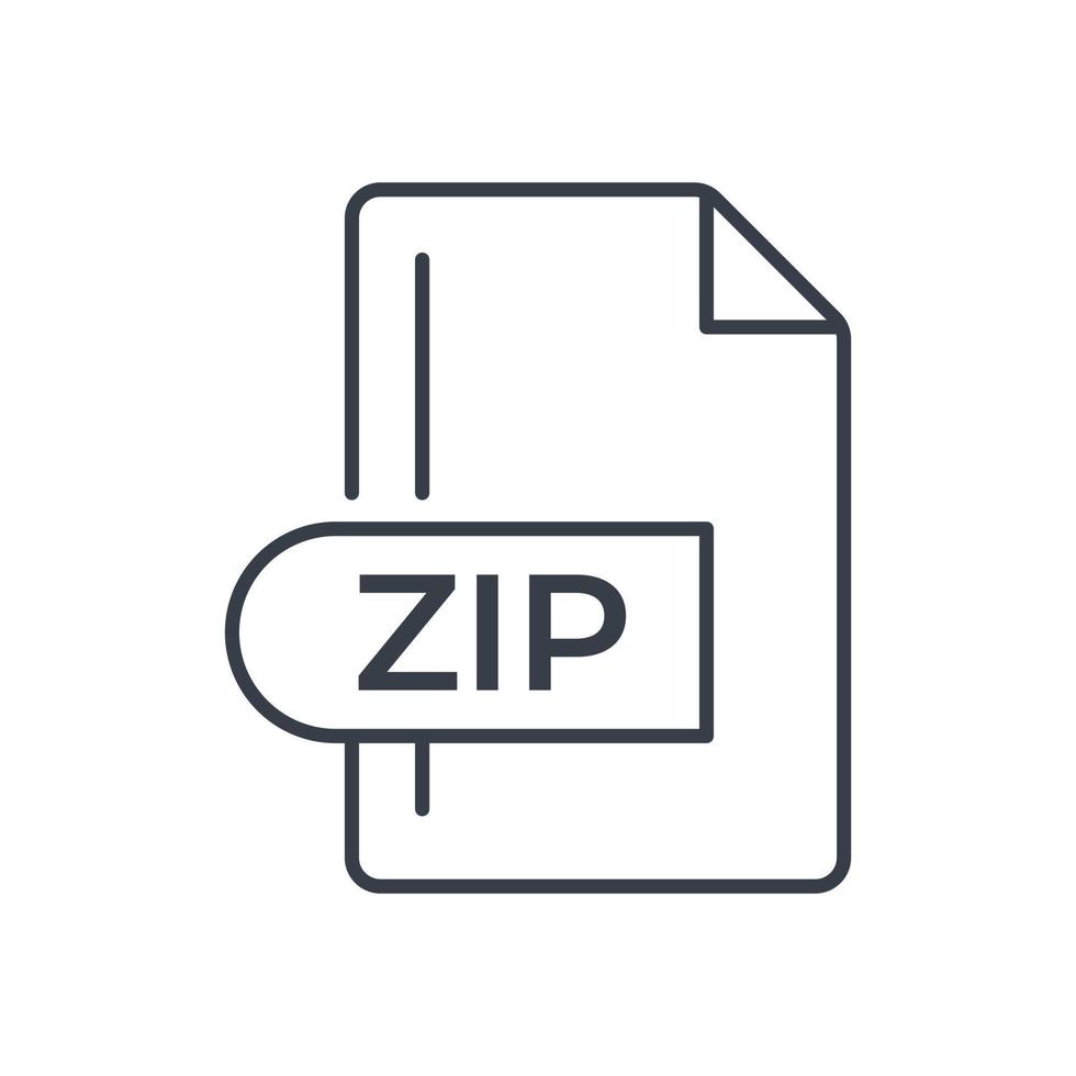 Zip File Format Icon Zip Extension Line Icon 15426394 Vector Art At Vecteezy 5912