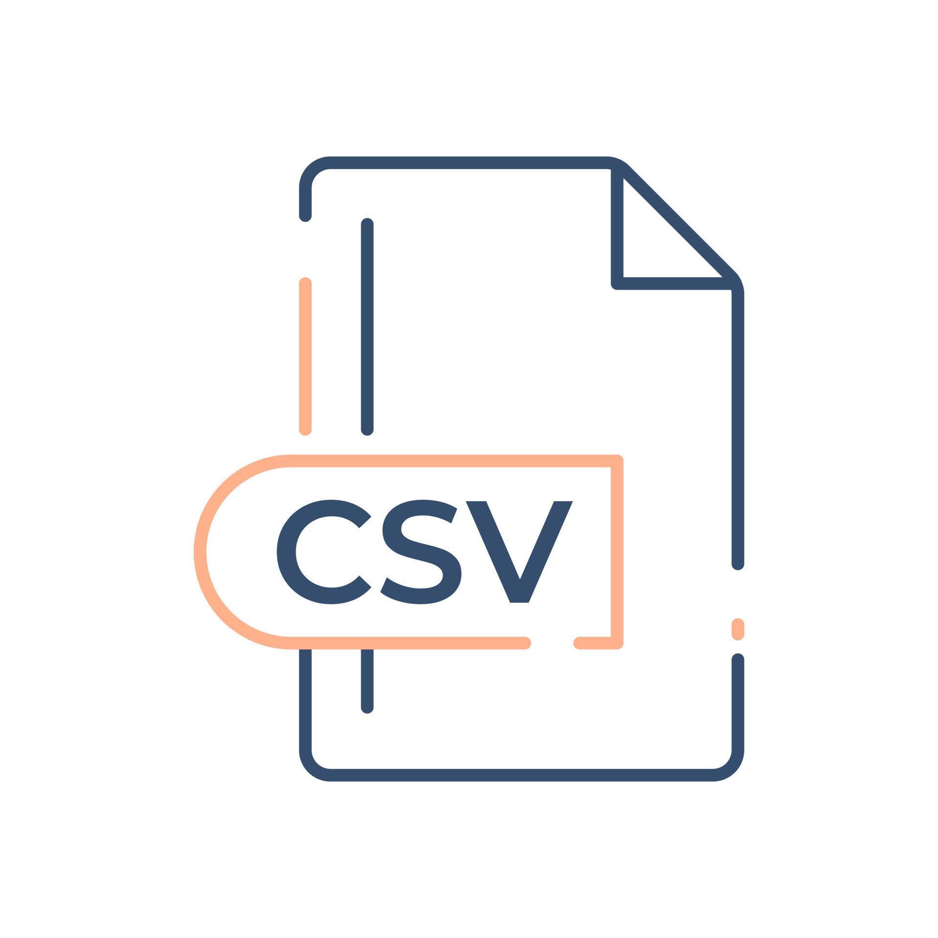 CSV File Format Icon. CSV extension line icon. 15426425 Vector Art at ... CSV File Format Icon. CSV extension line icon. 15426425 Vector Art at ...