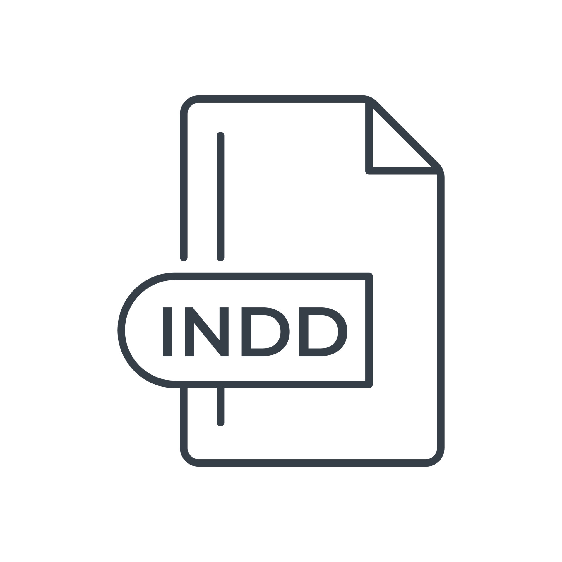 INDD Icon. INDD File Format extension line icon. 15426453 Vector Art at ... INDD Icon. INDD File Format extension line icon. 15426453 Vector Art at ...