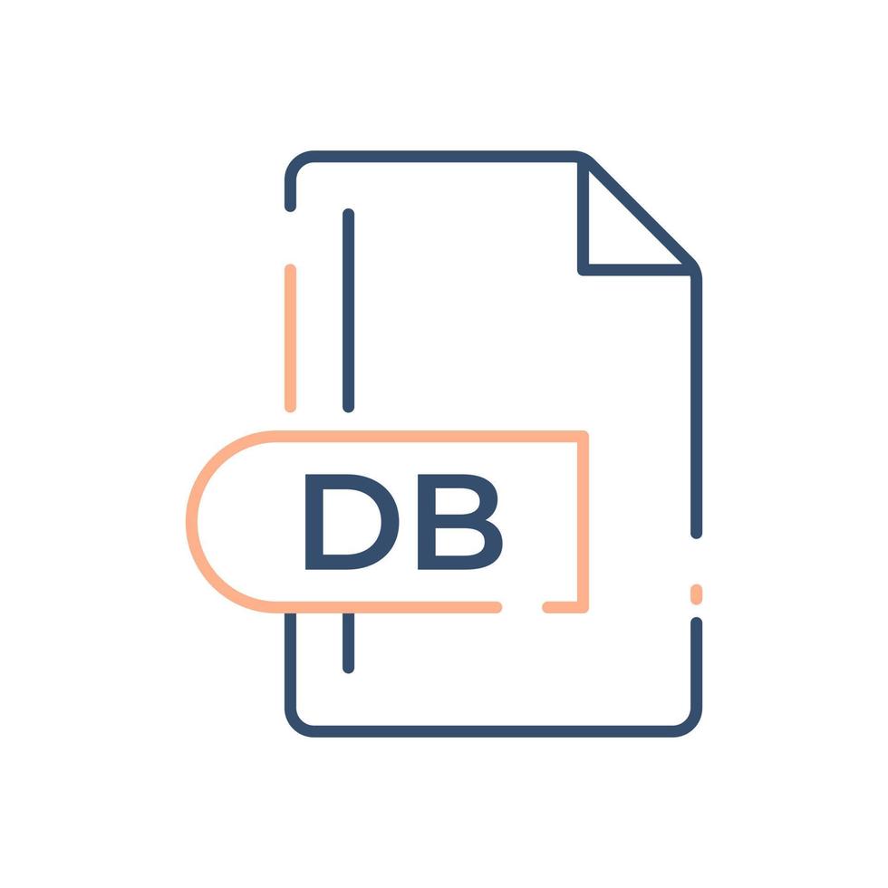 DB Icon. DB File Format extension line icon. 15426505 Vector Art at ... DB Icon. DB File Format extension line icon. 15426505 Vector Art at ...