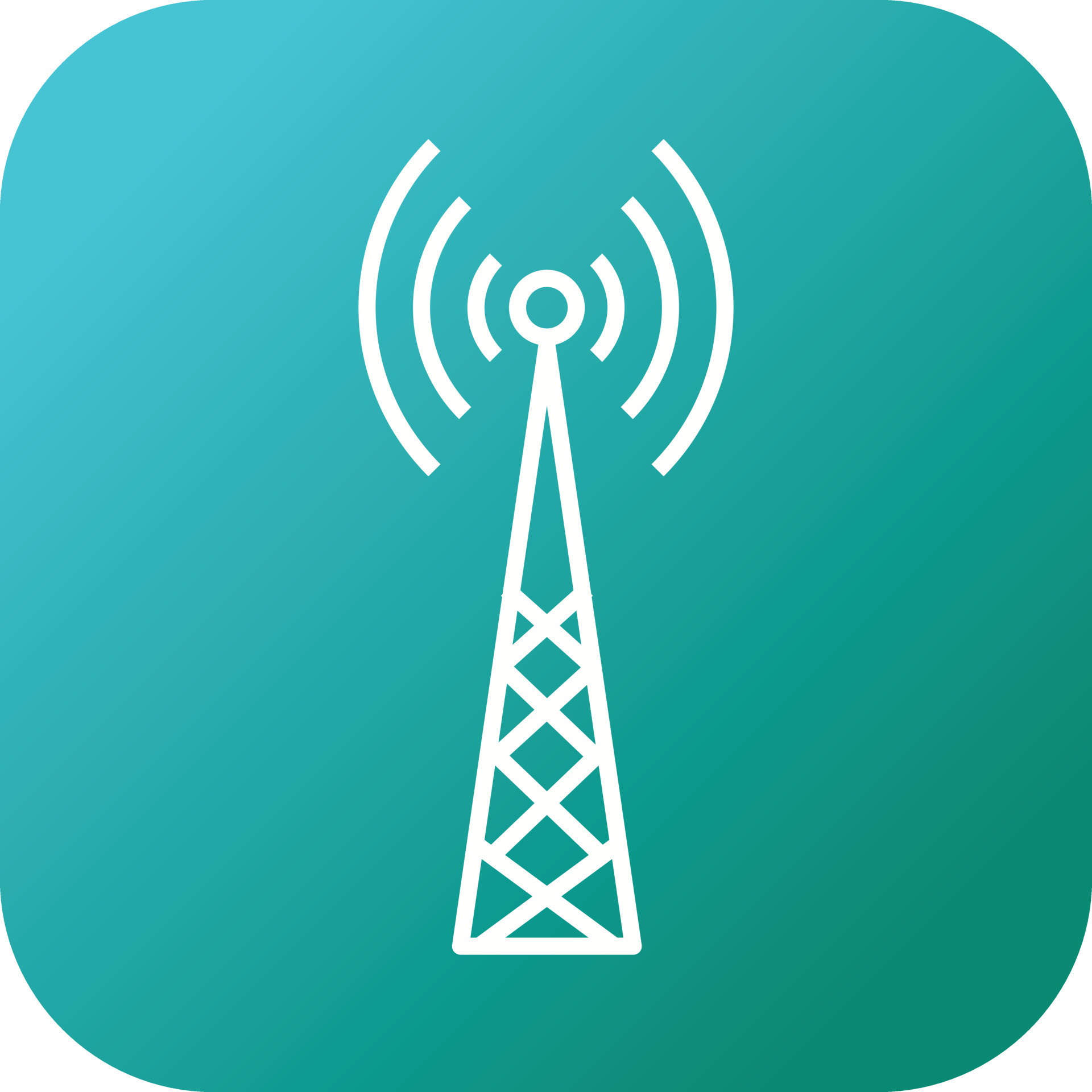 Unique Telecom Tower Vector Line Icon 15427577 Vector Art At Vecteezy