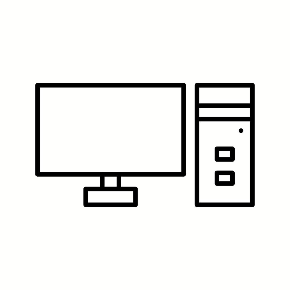 Unique Computer Vector Line Icon 15427623 Vector Art at Vecteezy