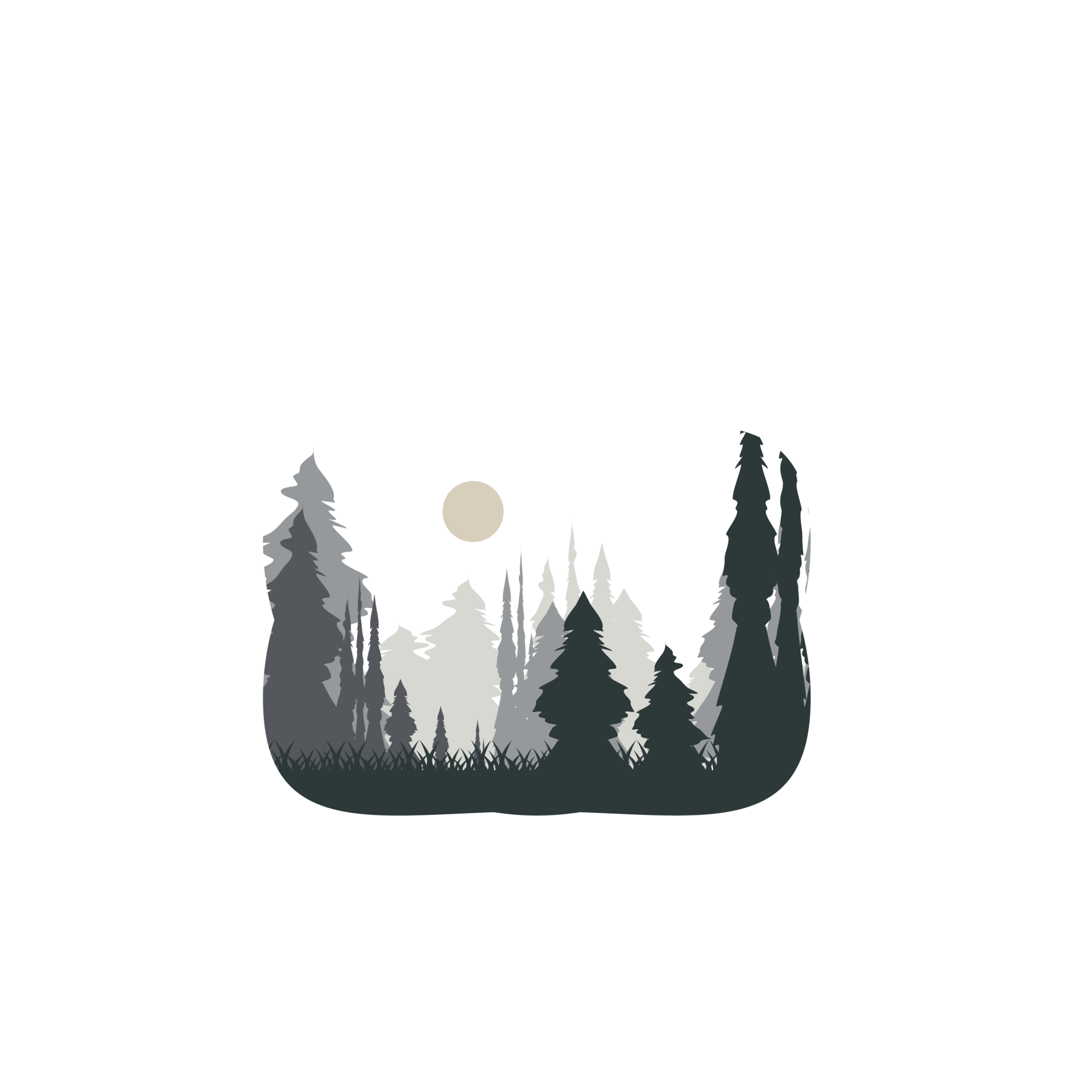 Dusk In The Forest Natural Dark Tree Nature Collection 15440183 Png