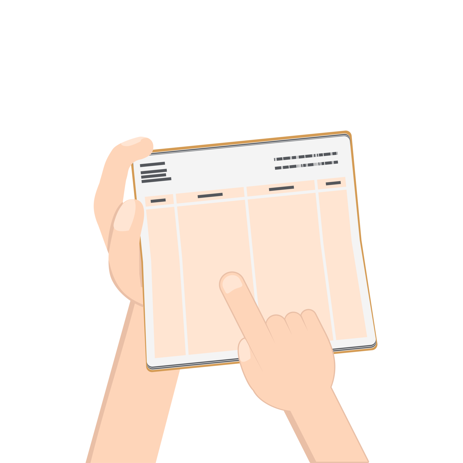 Hand Holding Bank Saving Book And Money Collection Set 15440224 Png