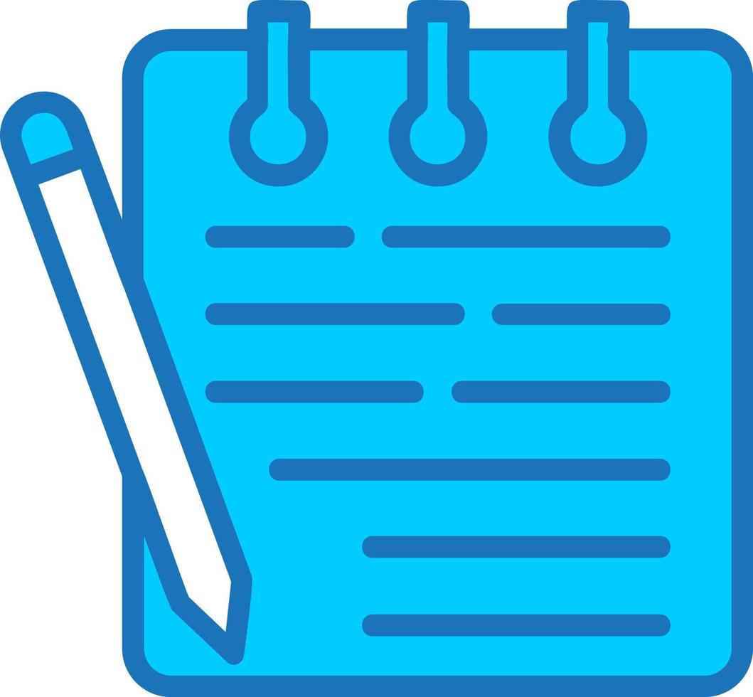 Notepad Vector Icon 15446816 Vector Art at Vecteezy