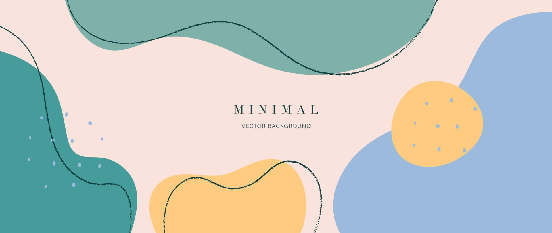 Minimal abstract background vector illustration. Earth tone pastel ...