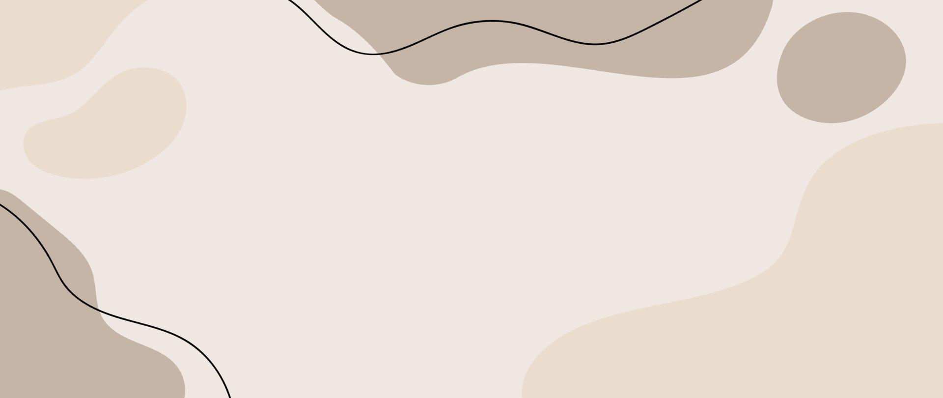 Minimal abstract background vector illustration. Soft earth tone pastel ...