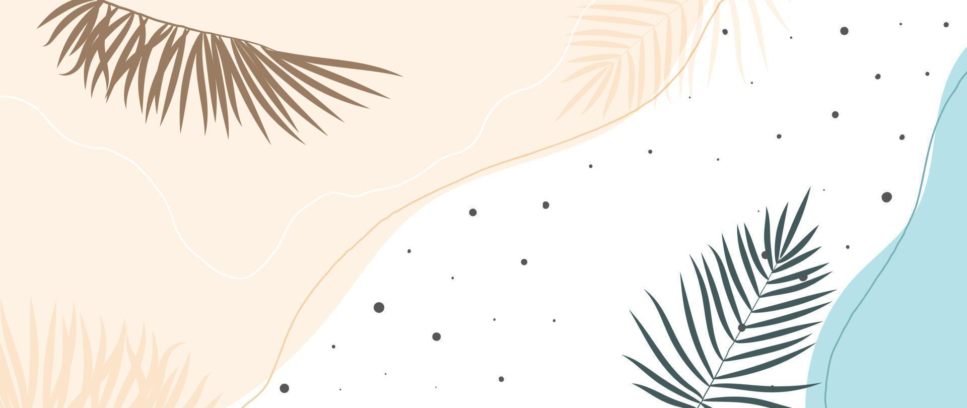 Minimal Abstract Background Vector Illustration Soft Earth Tone Pastel