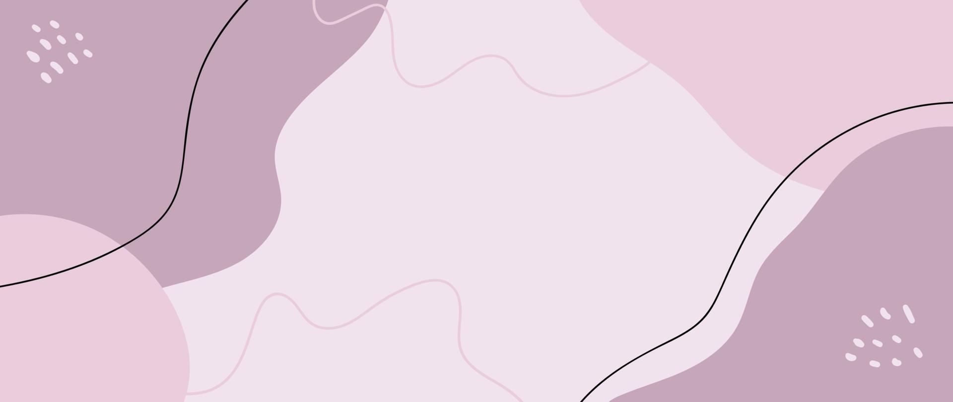 Minimal Abstract Background Vector Illustration Soft Earth Tone Pastel