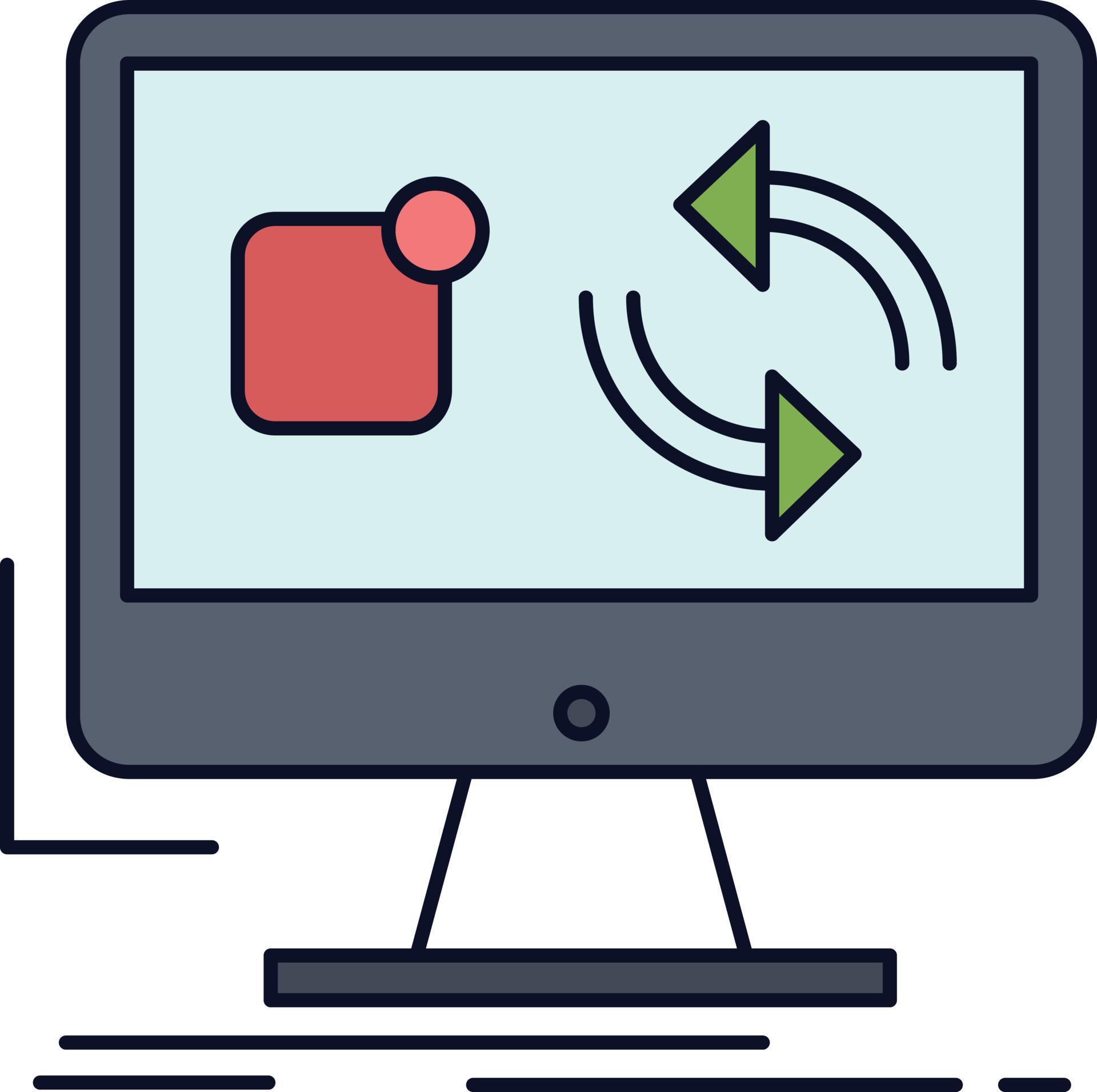 Update App Application Install Sync Flat Color Icon Vector 15467468 Vector Art At Vecteezy