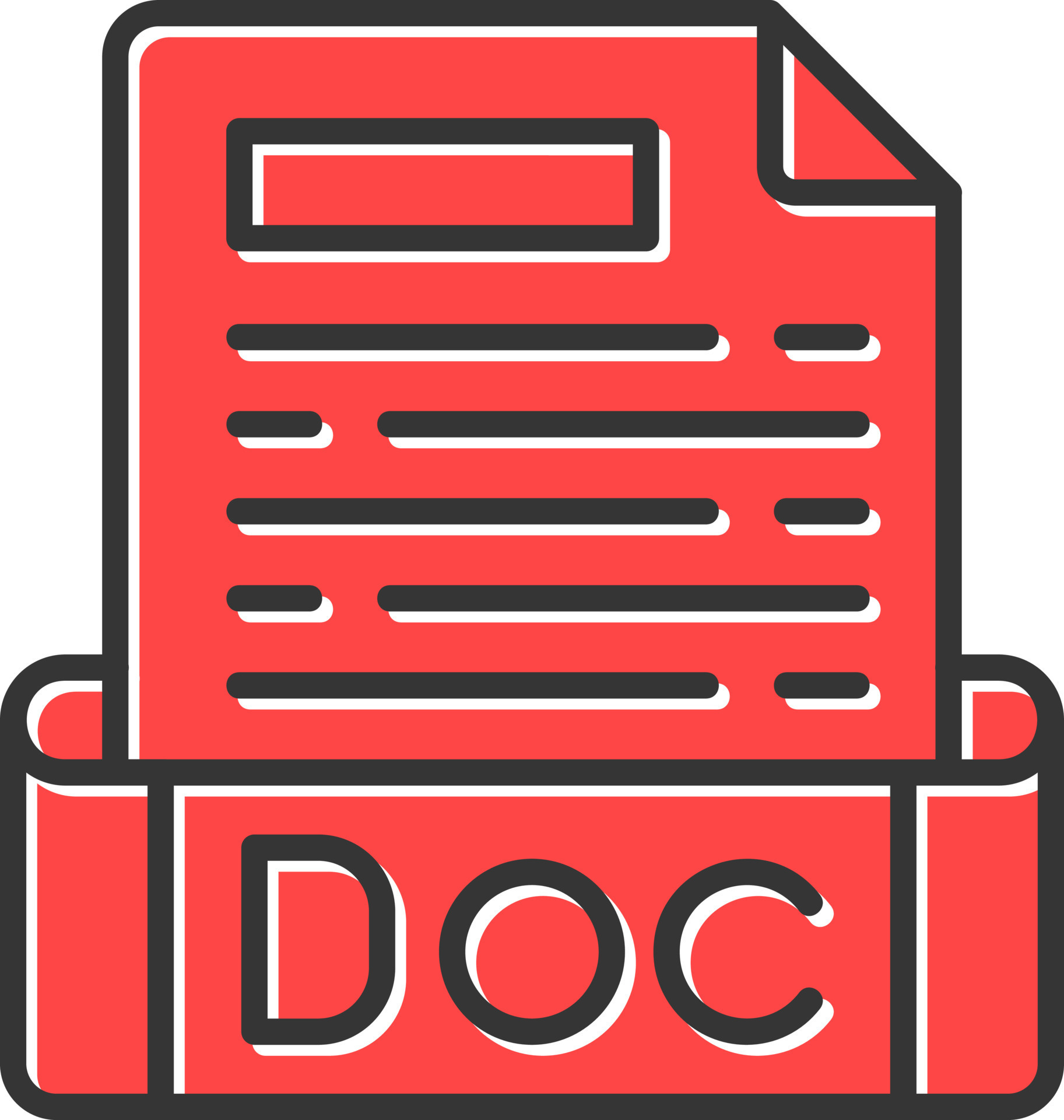 Doc File Format Creative Icon Design 15477193 Vector Art at Vecteezy