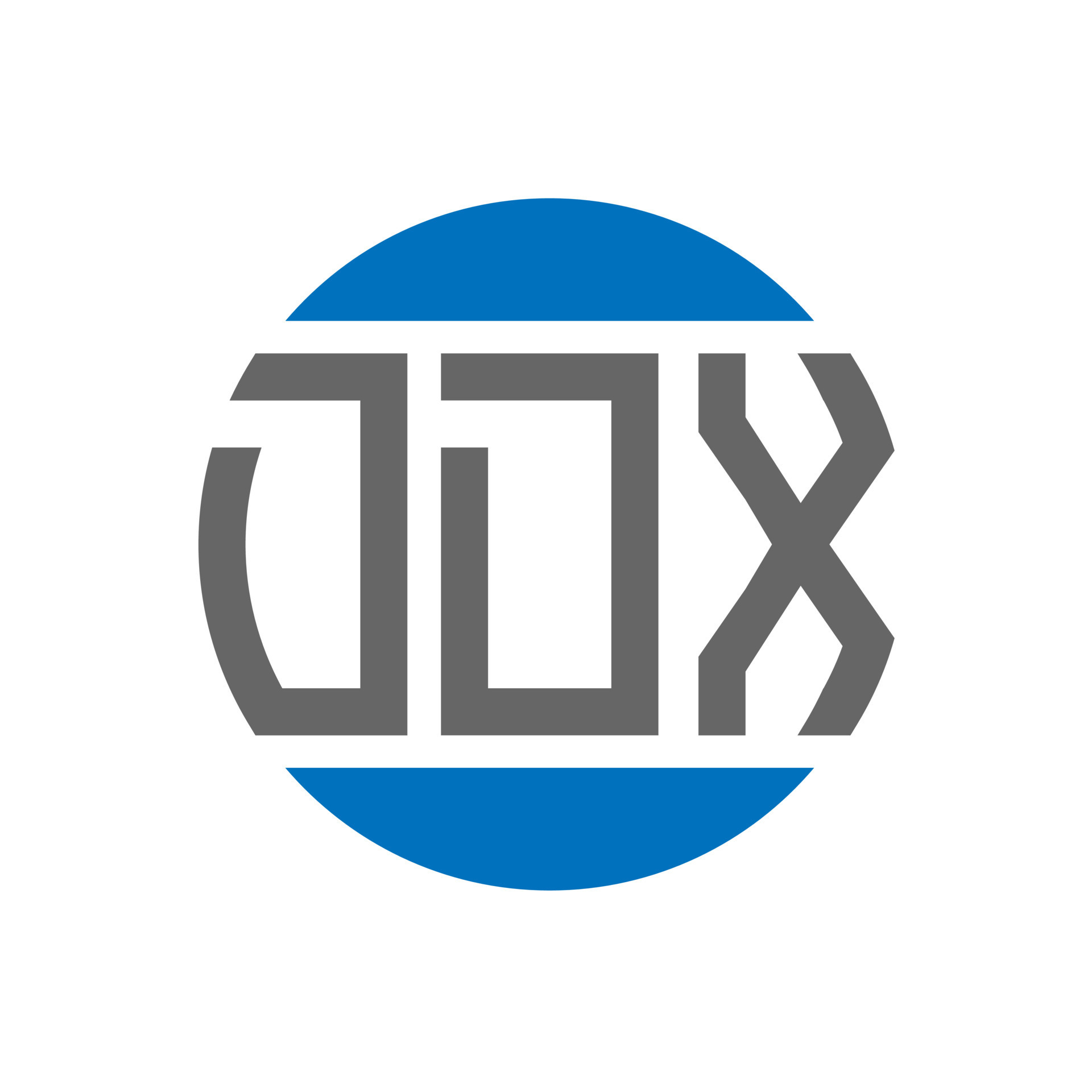 diseño de logotipo de letra ddx sobre fondo blanco. Concepto de logotipo de círculo de iniciales ...