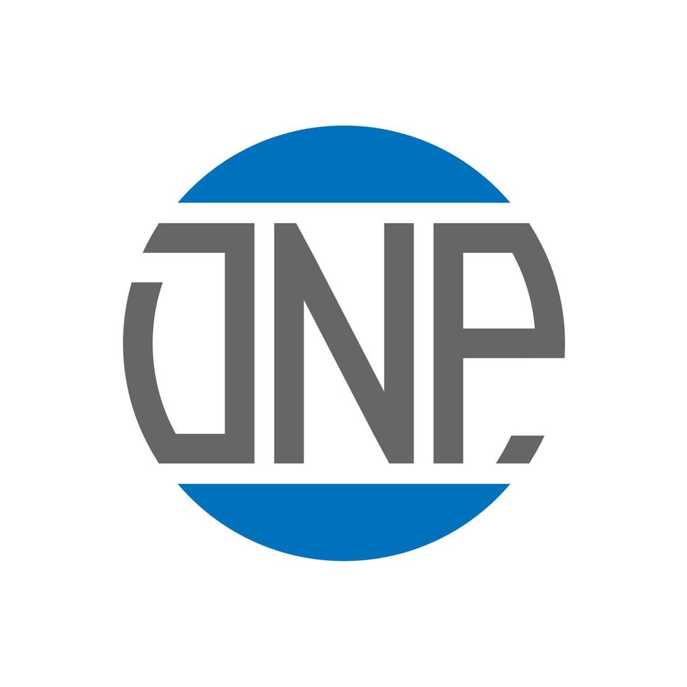 DNP letter logo design on white background. DNP creative initials circle logo concept. DNP ...